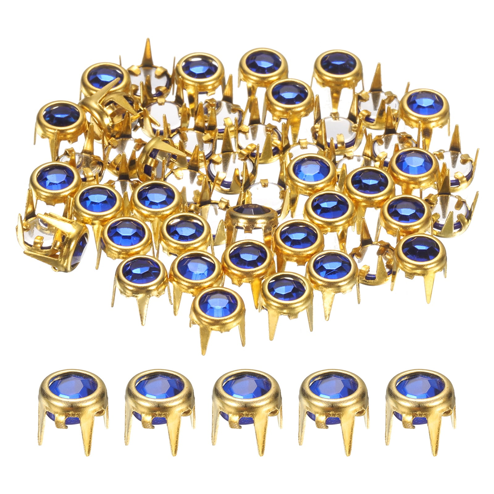 Uxcell 100-Pack Spike Cone Studs 6x6 mm Plastic with Hole for Garments ...