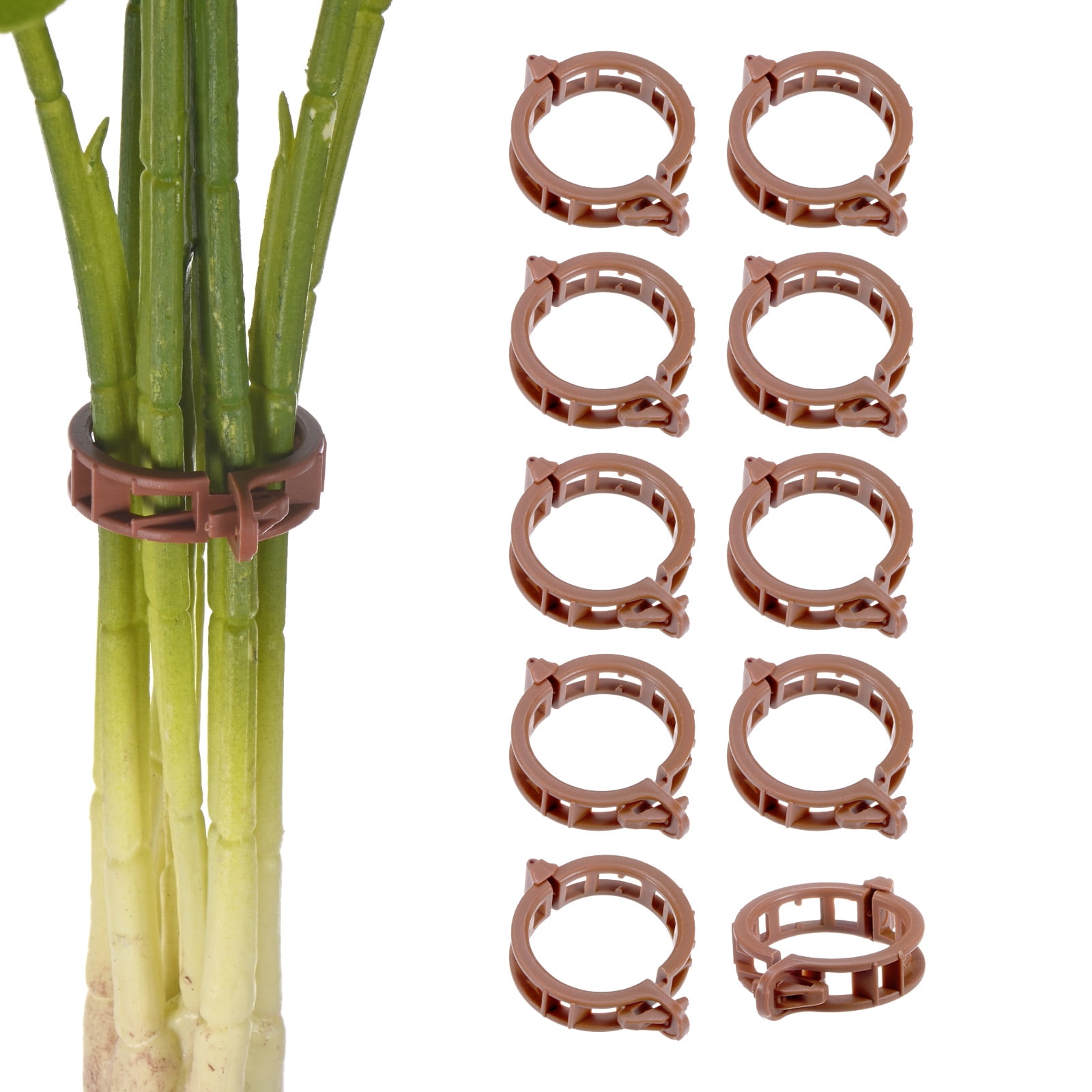 Uxcell 100-Pack Tomato Clips, Plastic Trellis Plant Support Clips ...