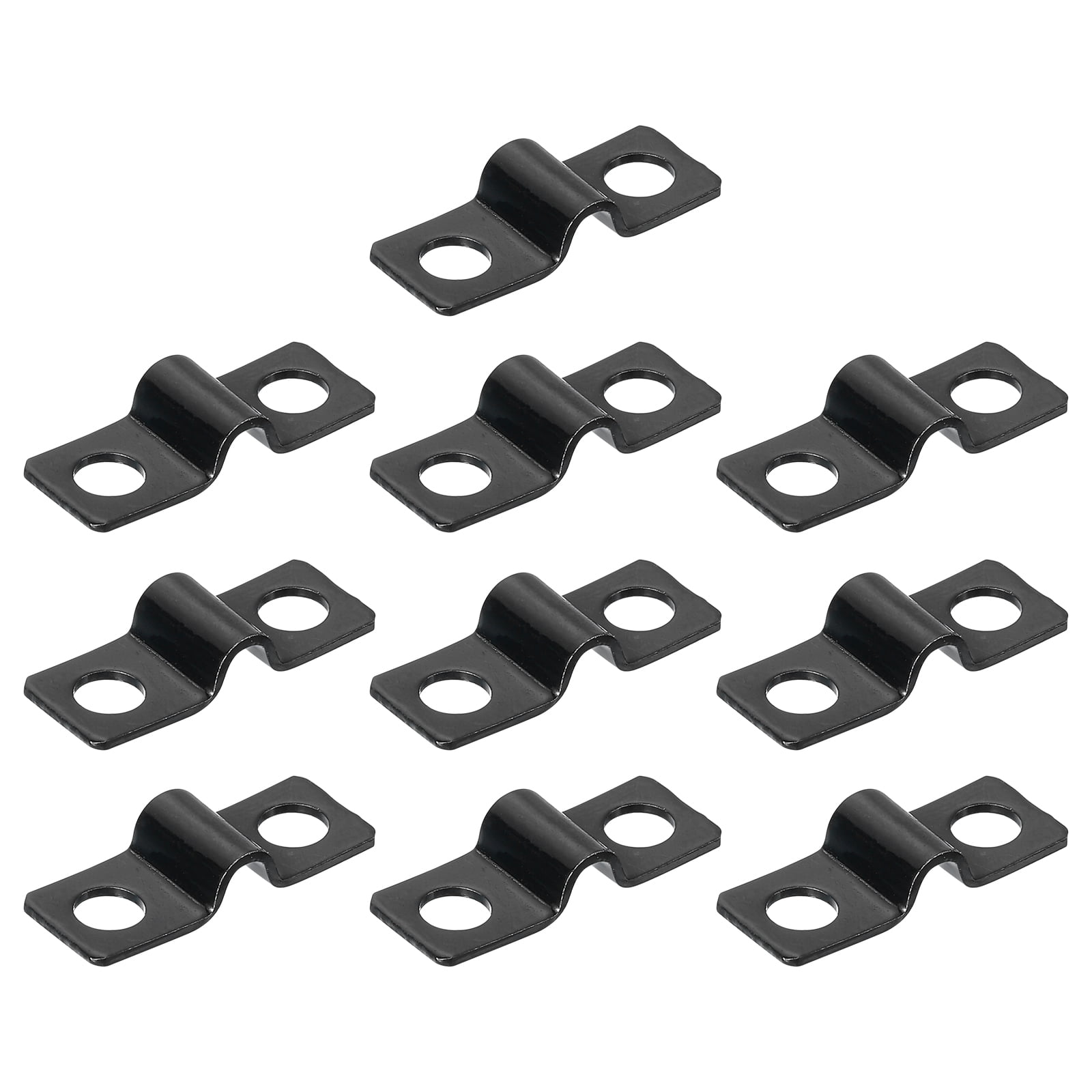 Uxcell 100 Pack U-Shaped Pipe Clamp, 3/16 Inch(4mm) 2 Hole U-Tube Strap ...