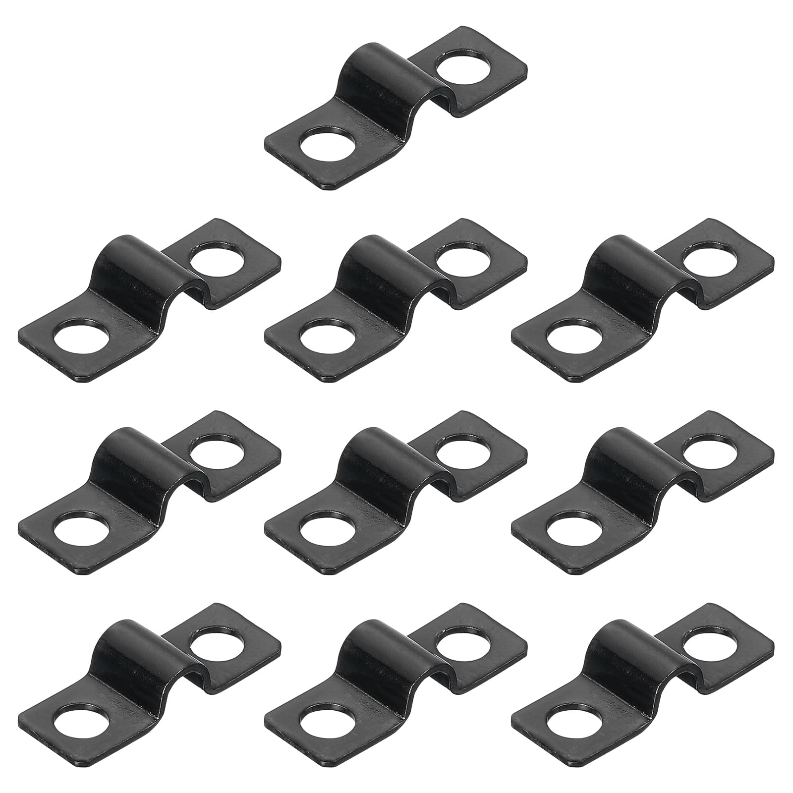 Uxcell 100 Pack U-Shaped Pipe Clamp, 3/16 Inch(5mm) 2 Hole U-Tube Strap ...
