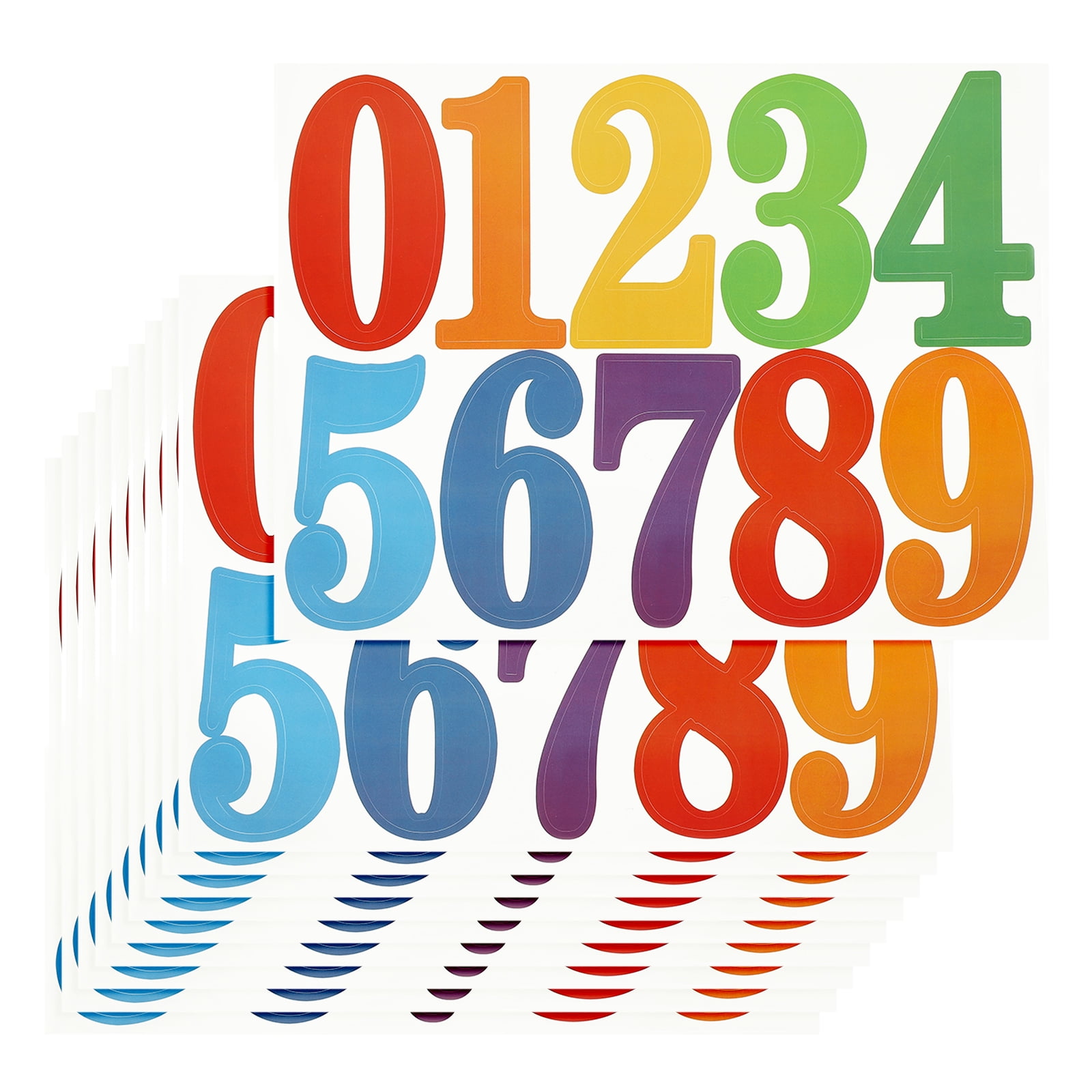 Uxcell 100 Pcs 10 Sheets Mailbox Numbers, 1 Inch Waterproof Vinyl ...