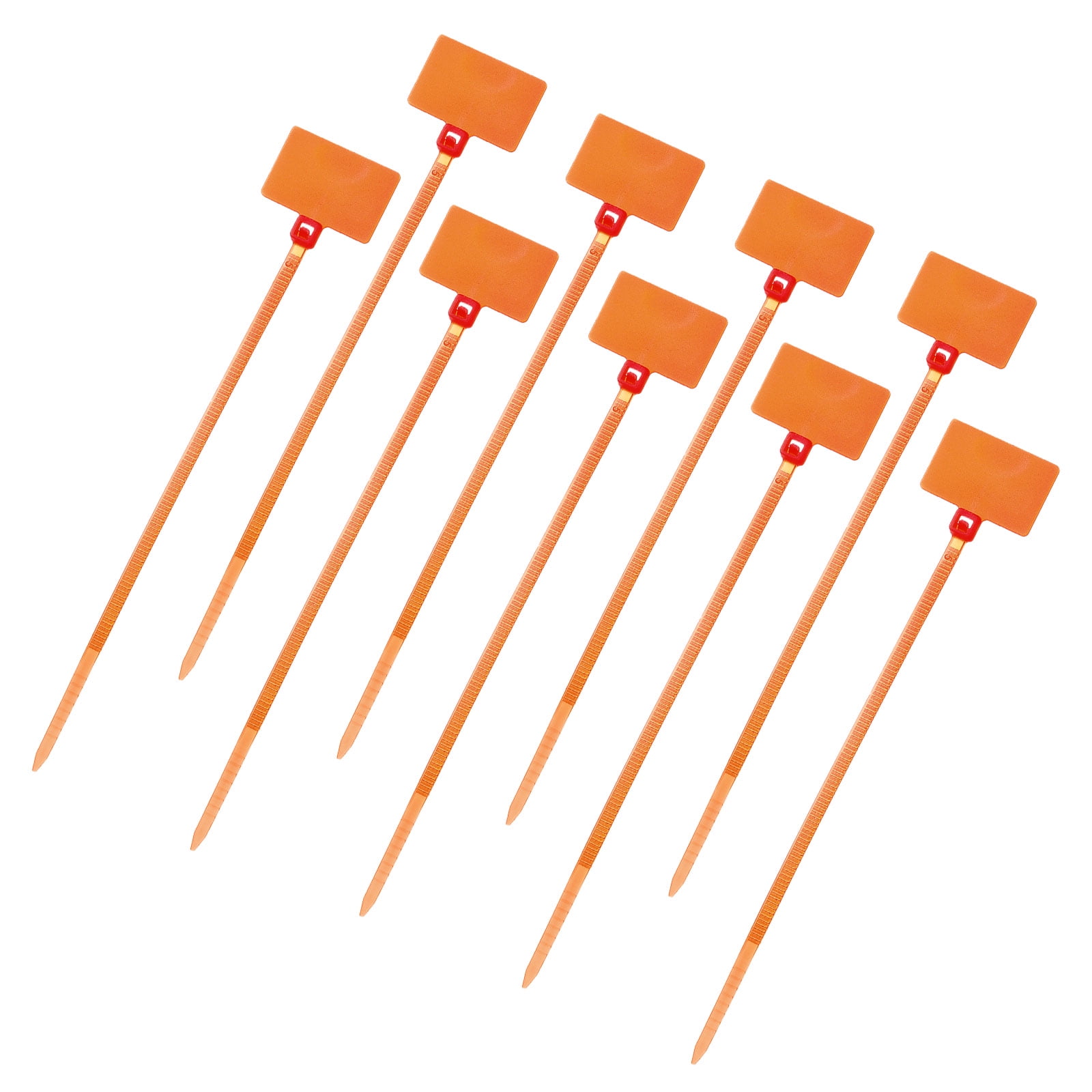 Uxcell 100 Pcs Cable Label Marker Tags, Nylon Cable Zip Tie Tags 4.3 ...