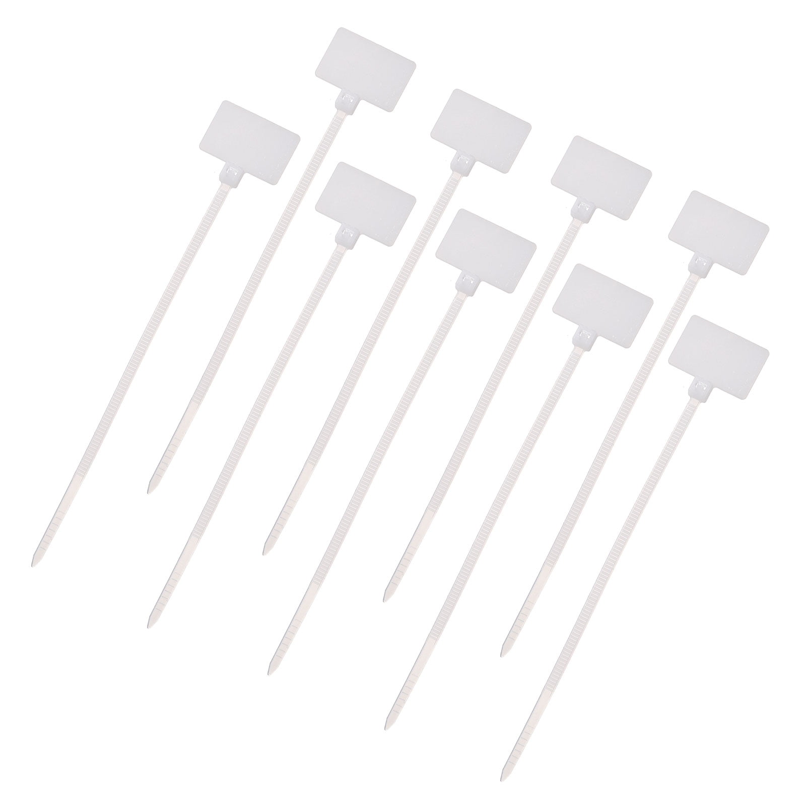 Uxcell 100 Pcs Cable Label Marker Tags, Nylon Cable Zip Tie Tags 4.3 ...