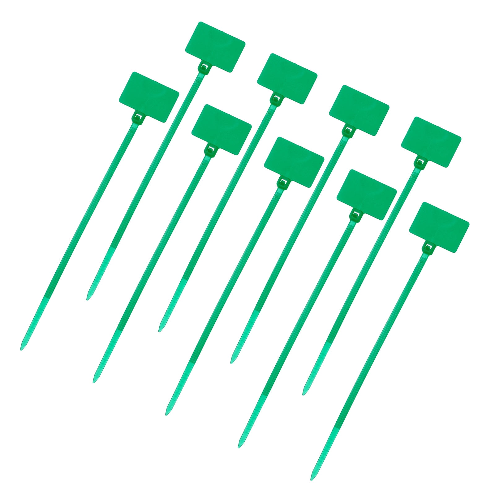 Uxcell 100 Pcs Cable Label Marker Tags, Nylon Cable Zip Tie Tags 8.7 ...