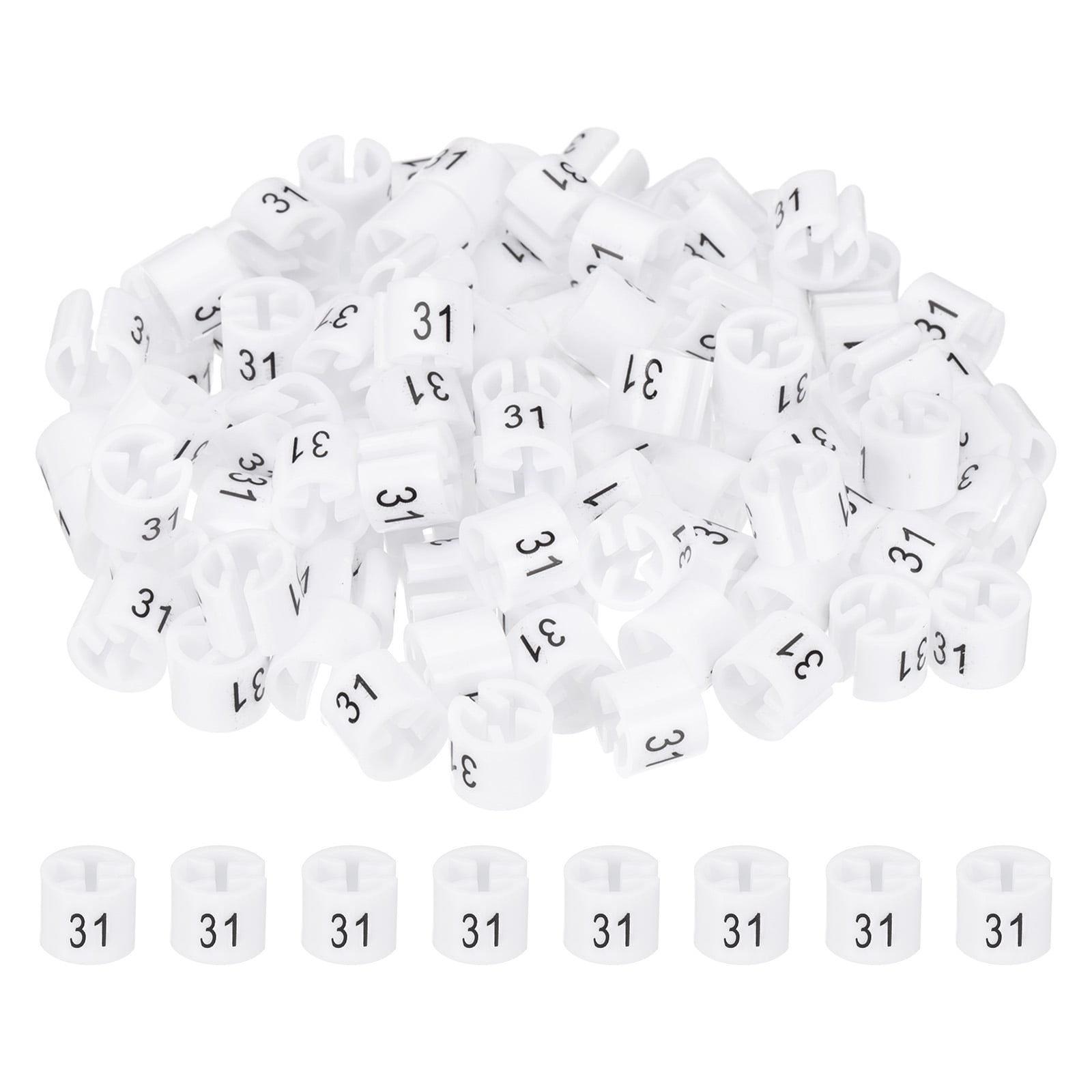 Uxcell Clothes Hanger Markers, Tags Fit Rod Garment Size Hanger Clips ...