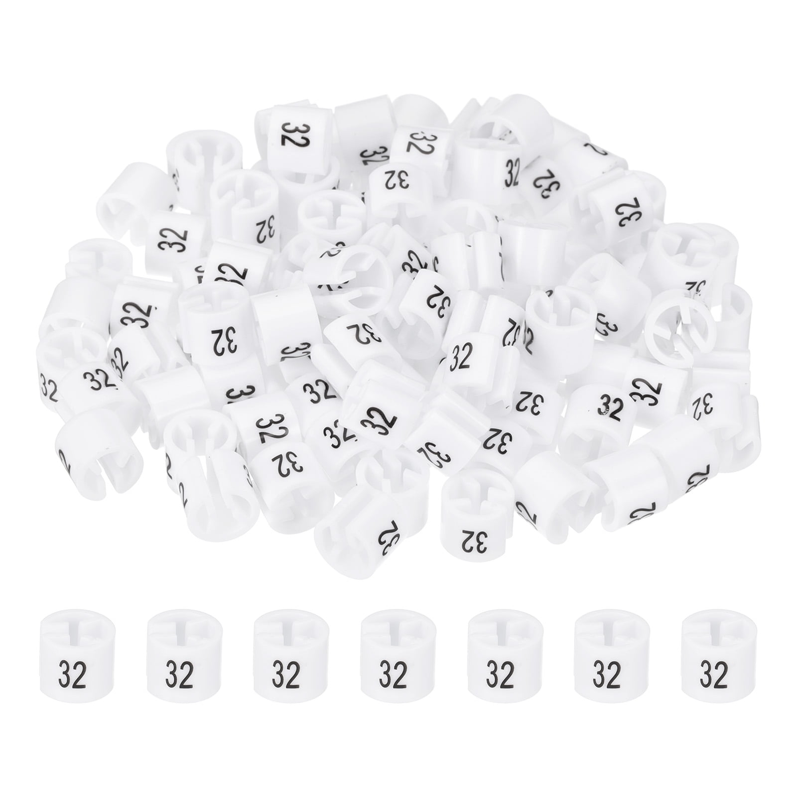 Uxcell Clothes Hanger Markers, Tags Fit Rod Garment Size Hanger Clips ...