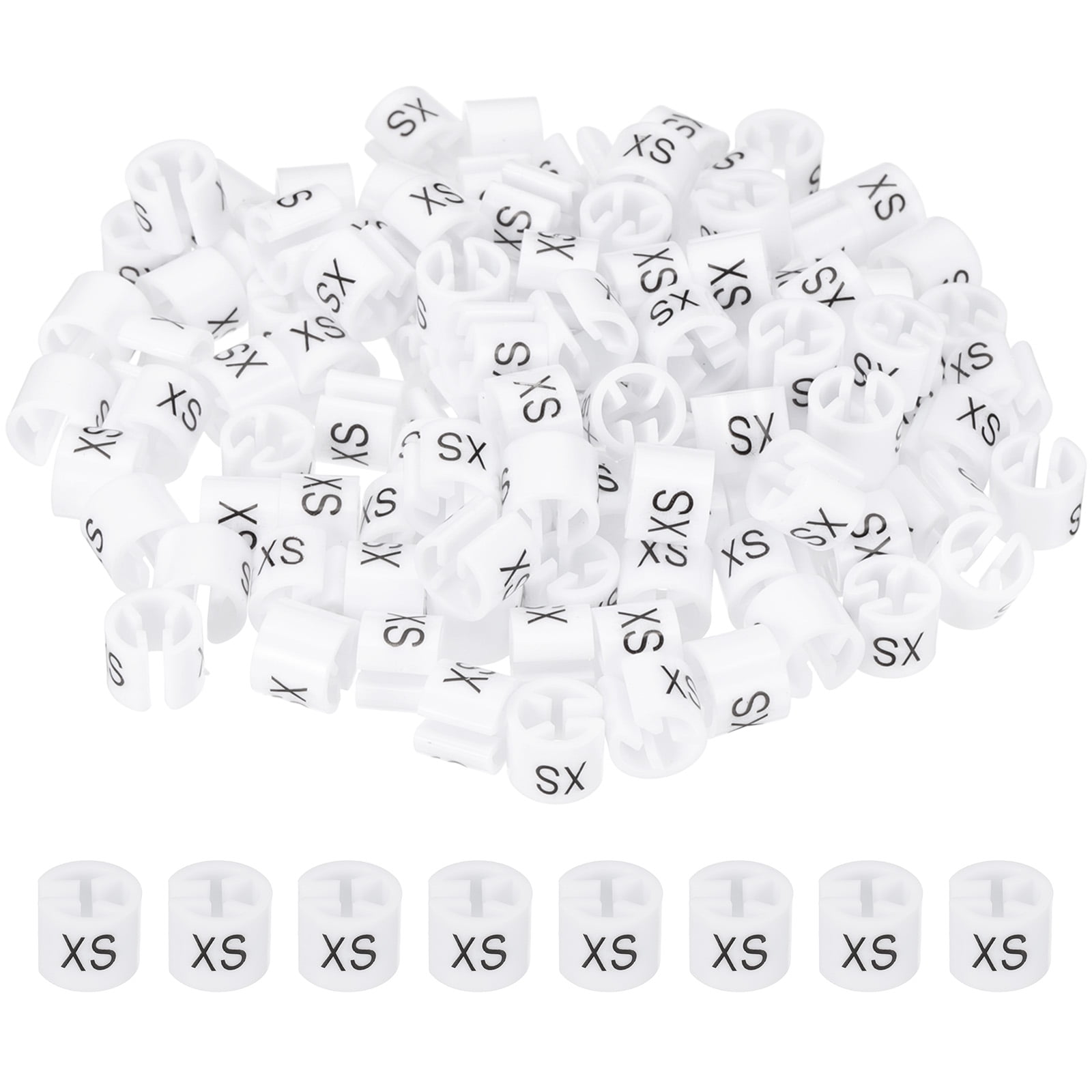 Uxcell 100 Pcs Clothes Hanger Markers, XS Size Tags for Clothing ...