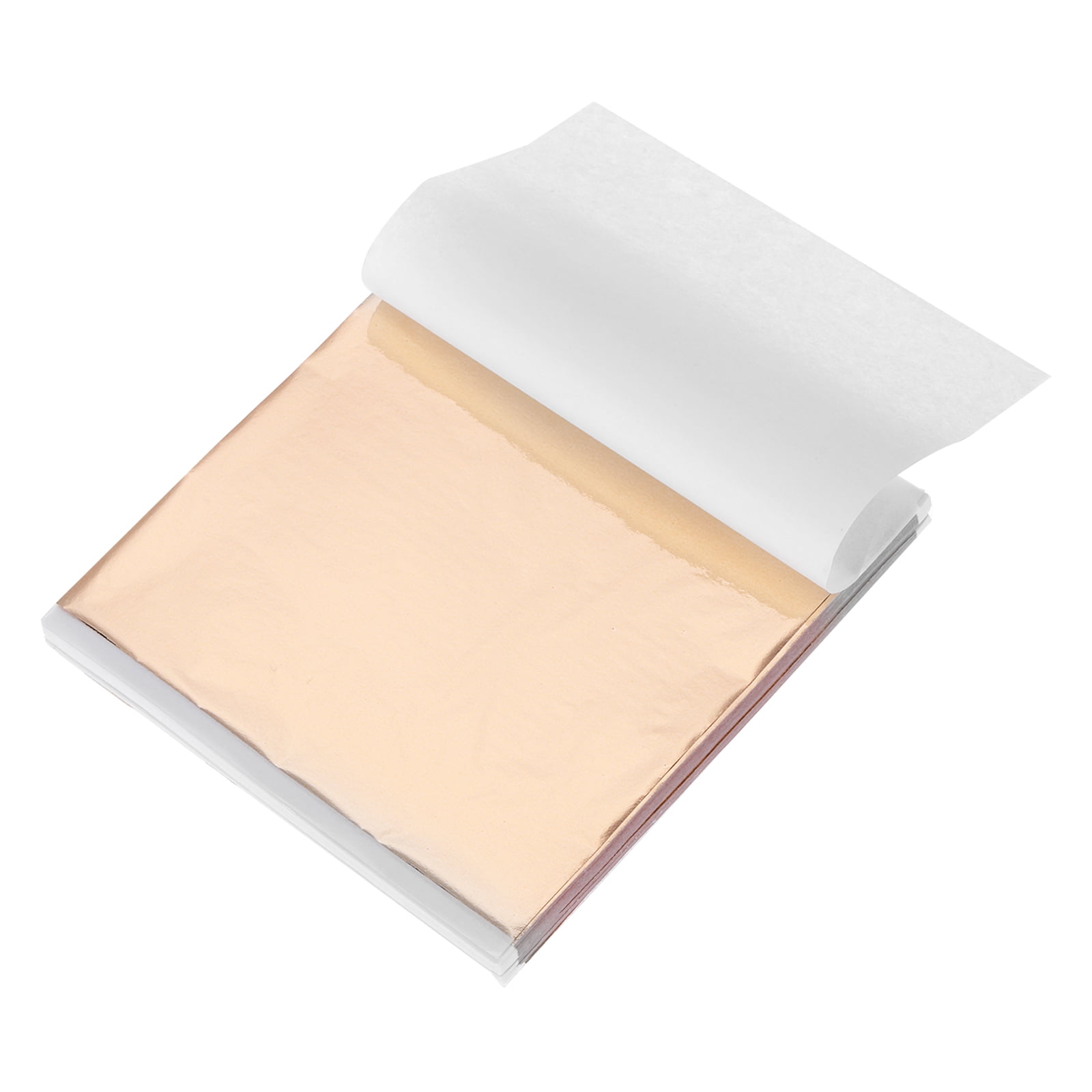 Uxcell 100 Pcs Gold Leaf Sheets 5.5" x 5.5" Foil Sheets for Crafts ...