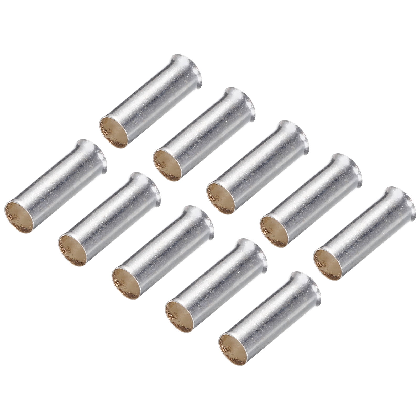 Uxcell 100 Pcs Non Insulated Butt Connectors 10AWG Wire Connector for ...