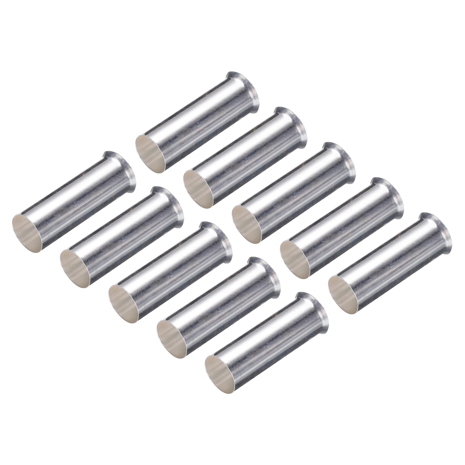 Uxcell 100 Pcs Non Insulated Butt Connectors, 6AWG Wire Connector for ...