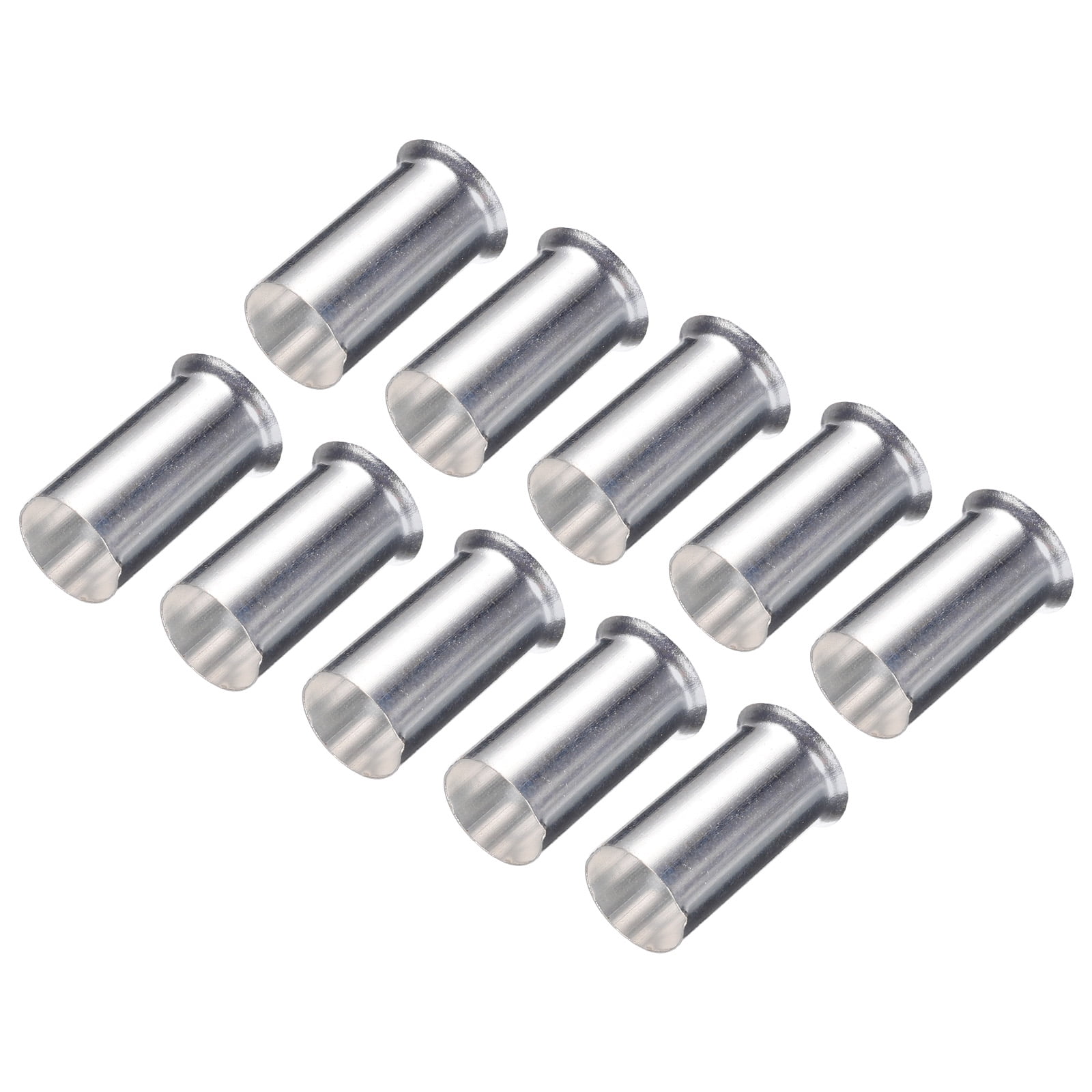 Uxcell 100 Pcs Non Insulated Butt Connectors 6AWG Wire Connector for ...