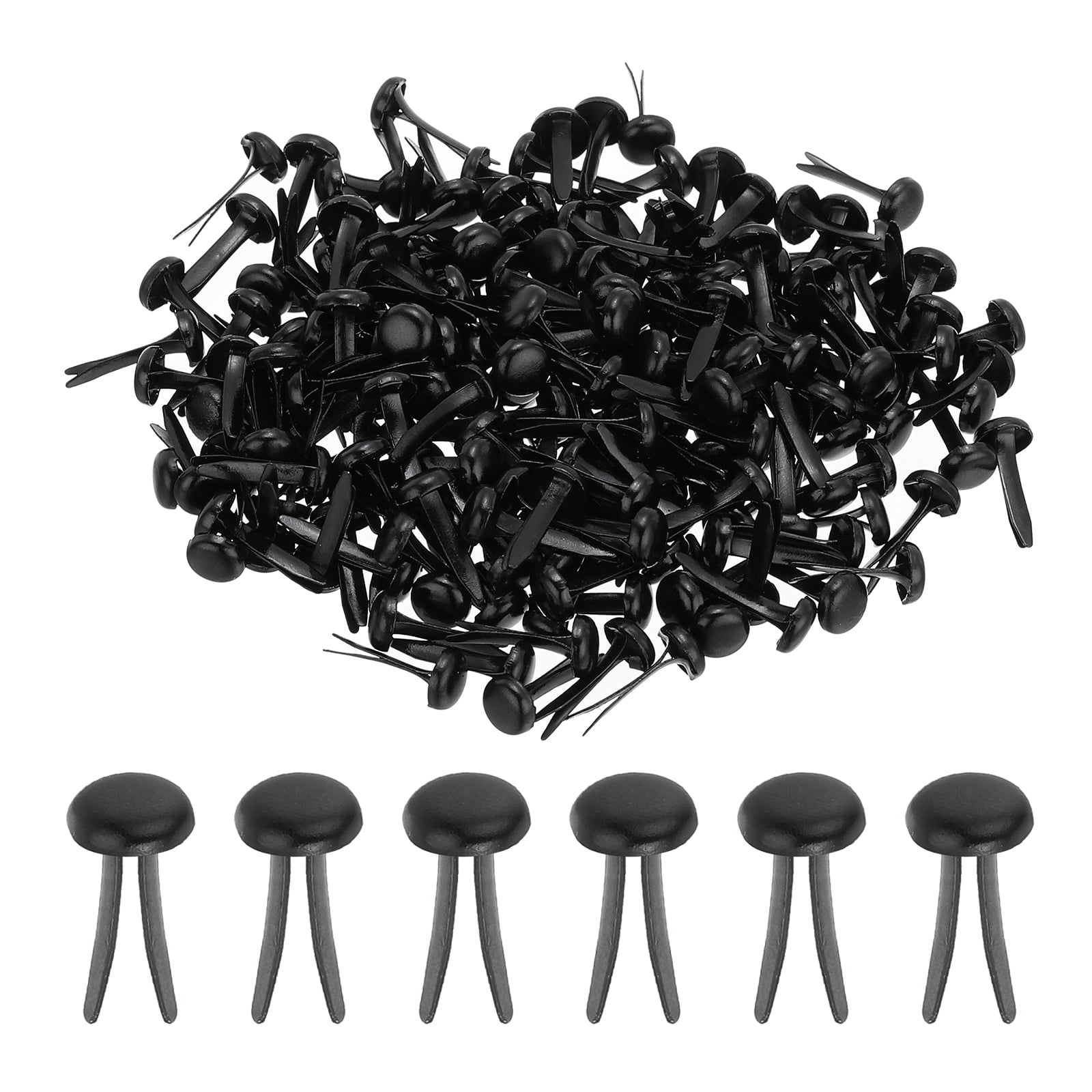 Uxcell 100 Pcs Paper Brass Fasteners Split Pins Pastel Mini Metal Brads ...
