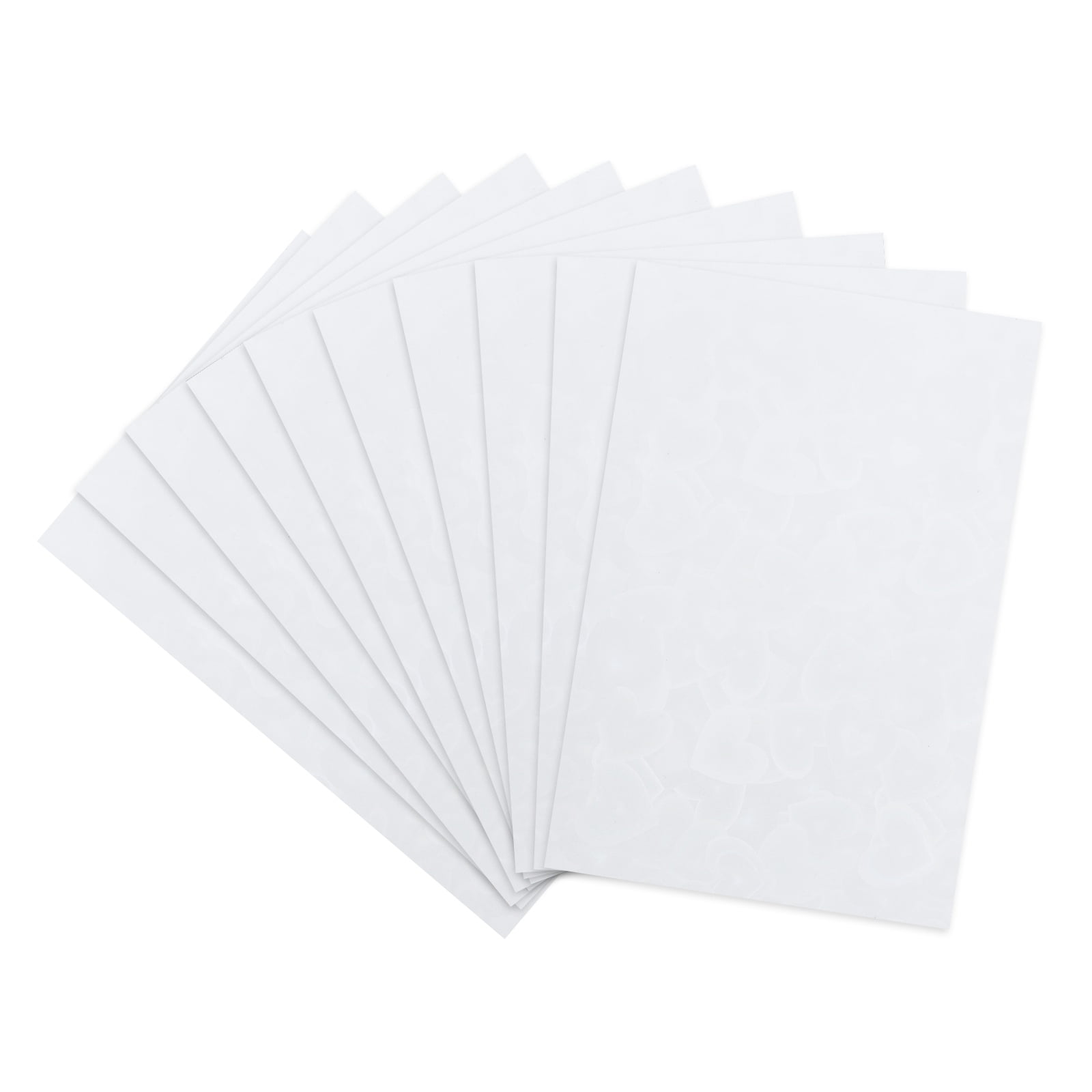 Uxcell 100 Pcs Photocard Sleeves, 3.5" x 1.5" Plastic Heart Card ...