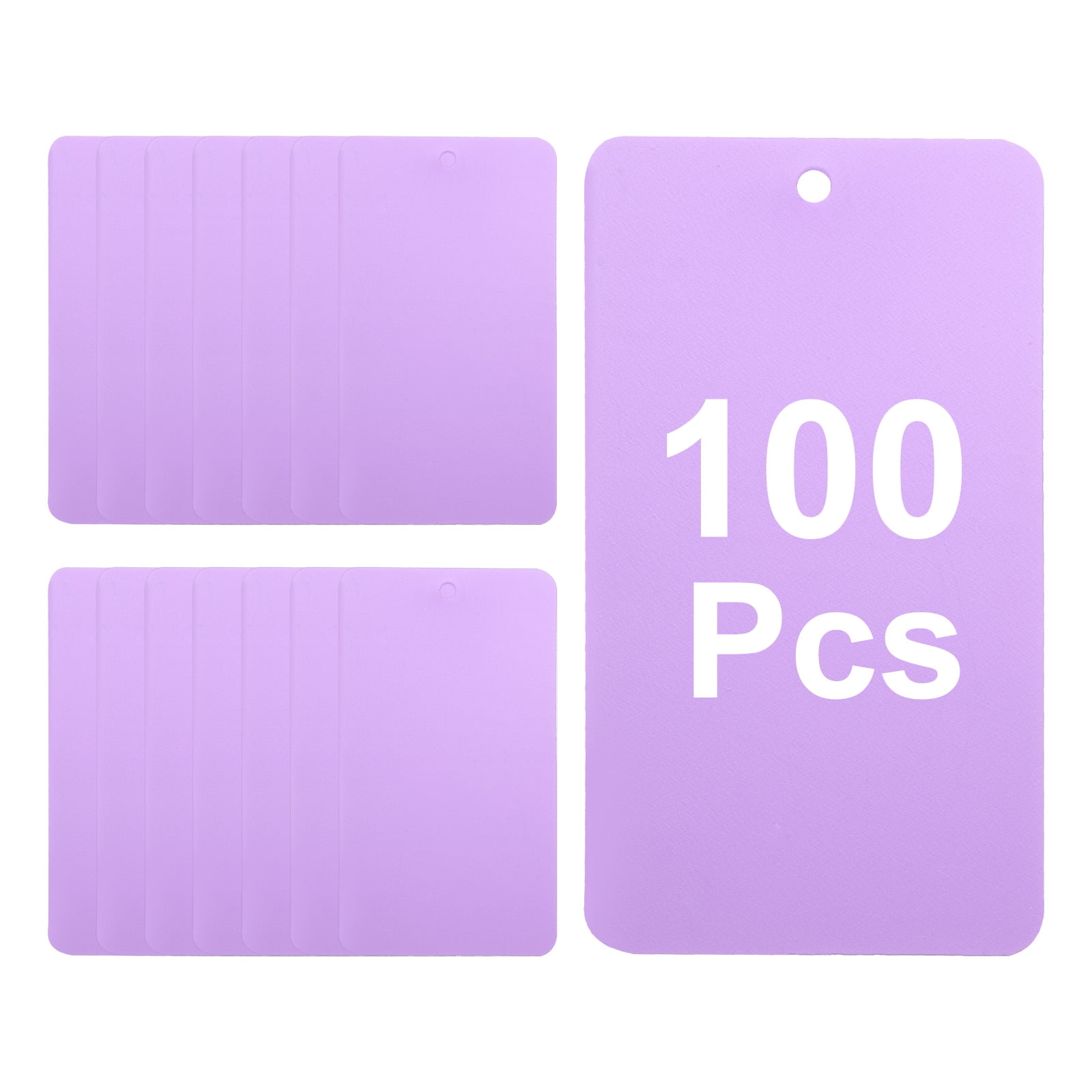 100Pcs Purple Plastic Shipping Tags, 3.5" x 2" Waterproof Labeling Tags ...