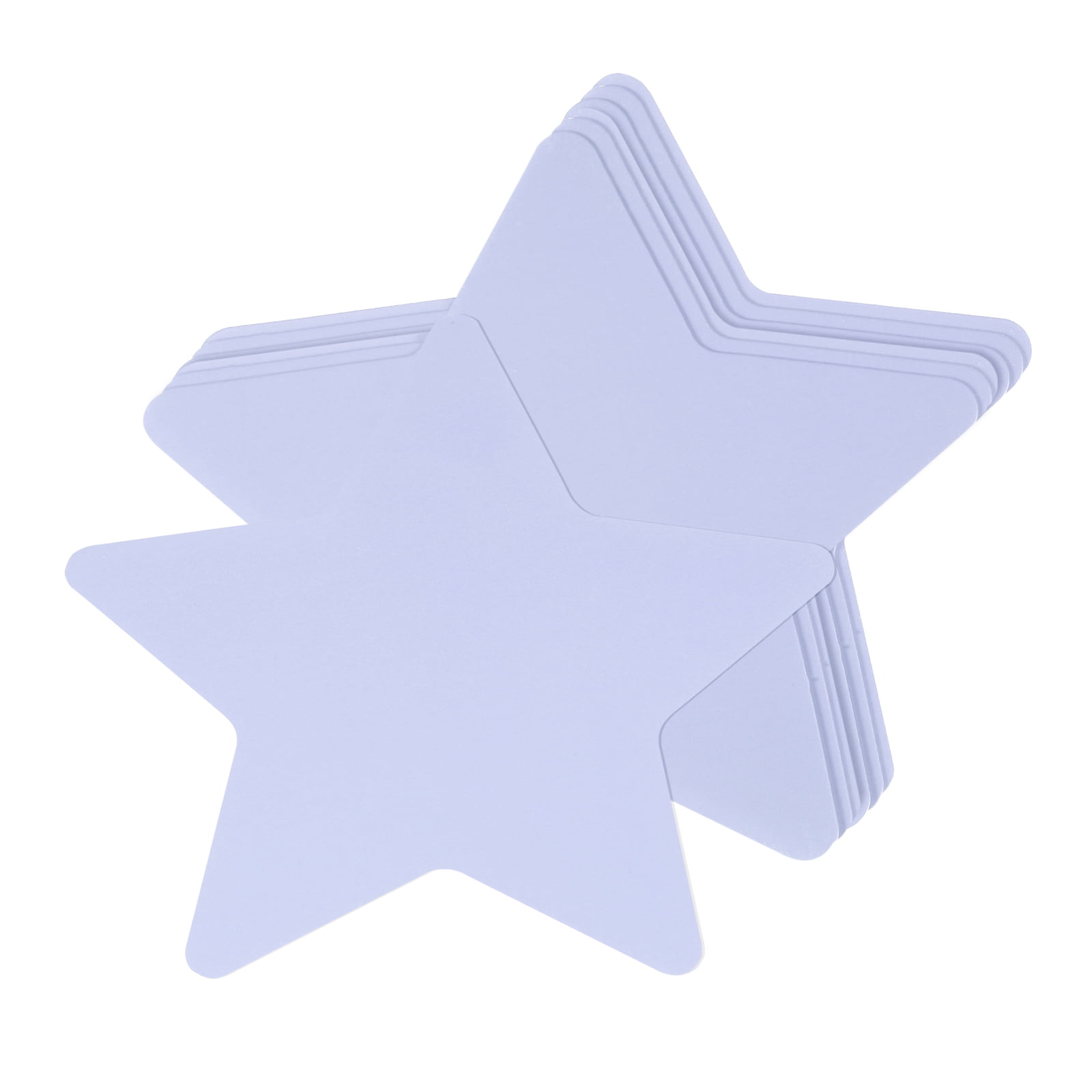 Uxcell 100 Pcs Star Cutouts, 3.9 x 3.9 Inch Star Shaped Paper Cards for ...
