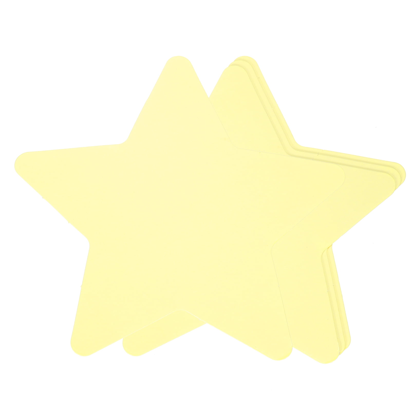 Uxcell 100 Pcs Star Cutouts, 3.9 x 3.9 Inch Star Shaped Paper Cards for ...