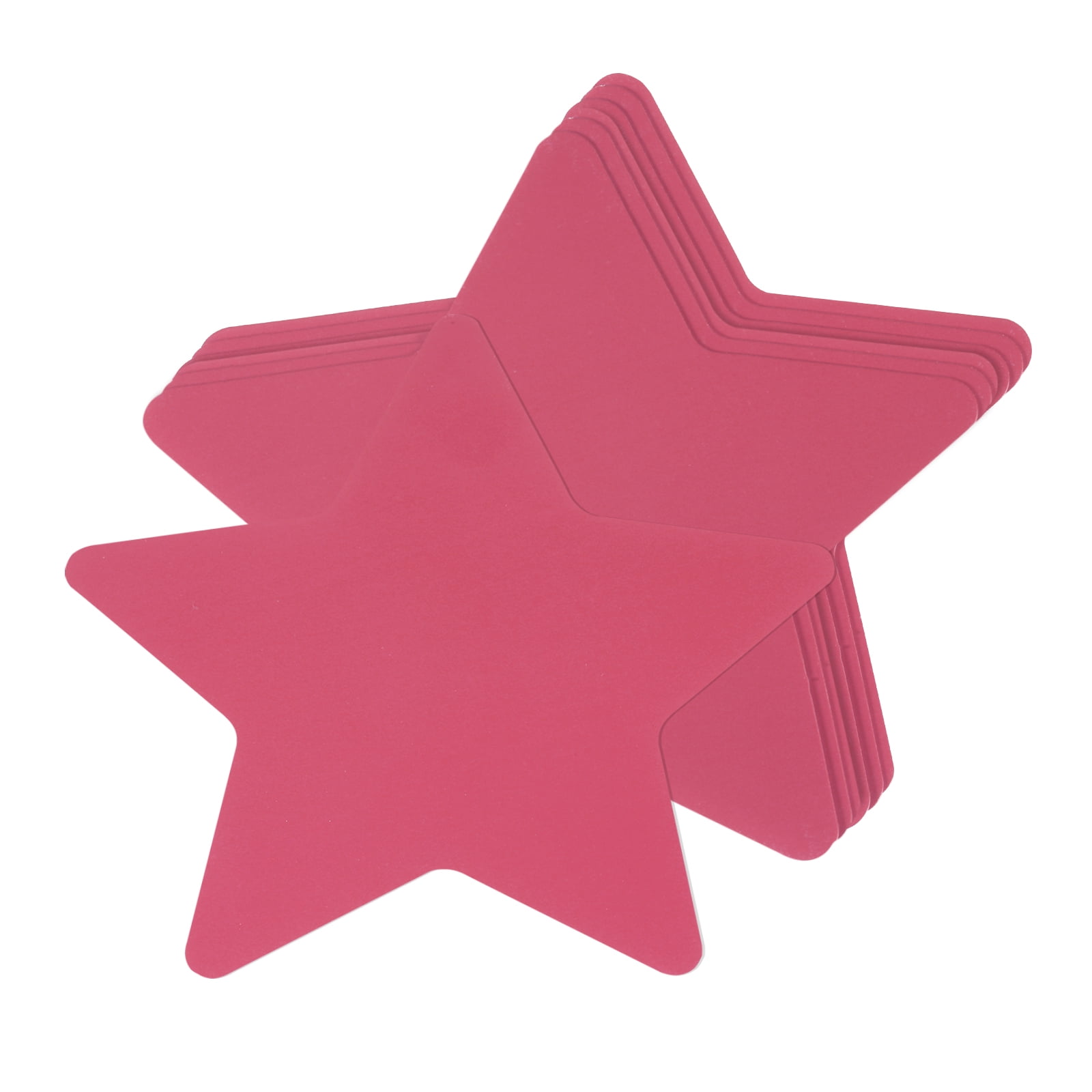 Uxcell 100 Pcs Star Cutouts, 3.9 x 3.9 Inch Star Shaped Paper Cards for ...