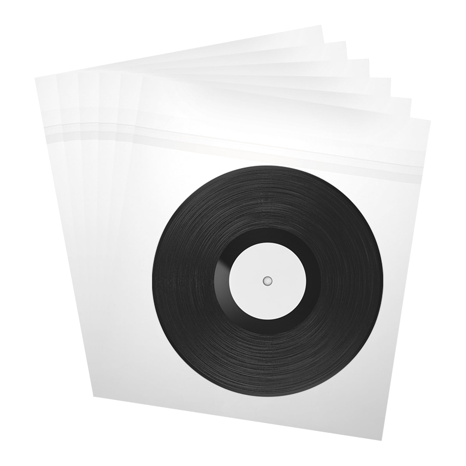 Uxcell 100 Pcs Vinyl Outer Sleeves, Clear Vinyl Record Sleeves for ...