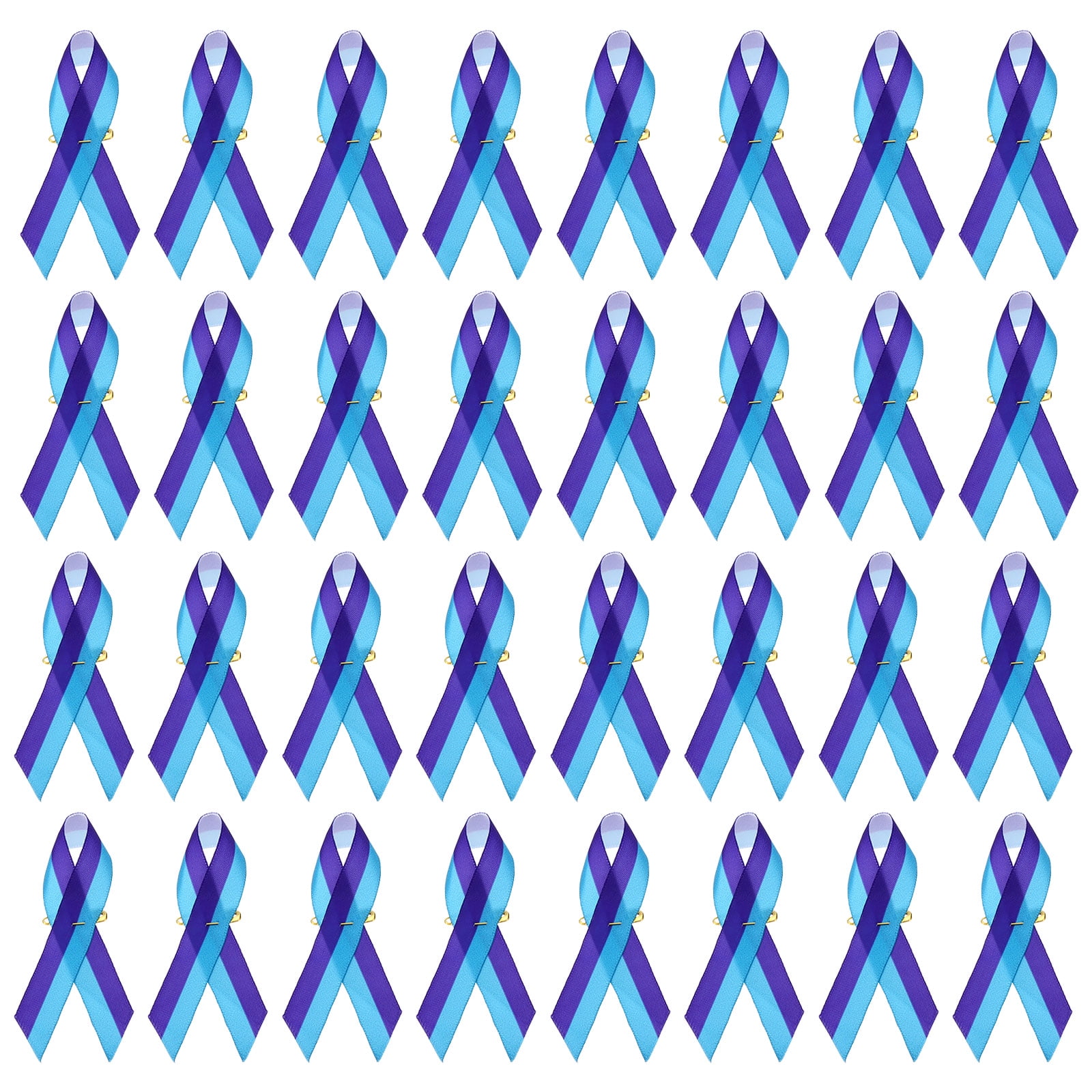 Uxcell 100 Pieces Polyester Ribbon Satin Pins, Awareness Ribbon Satin ...