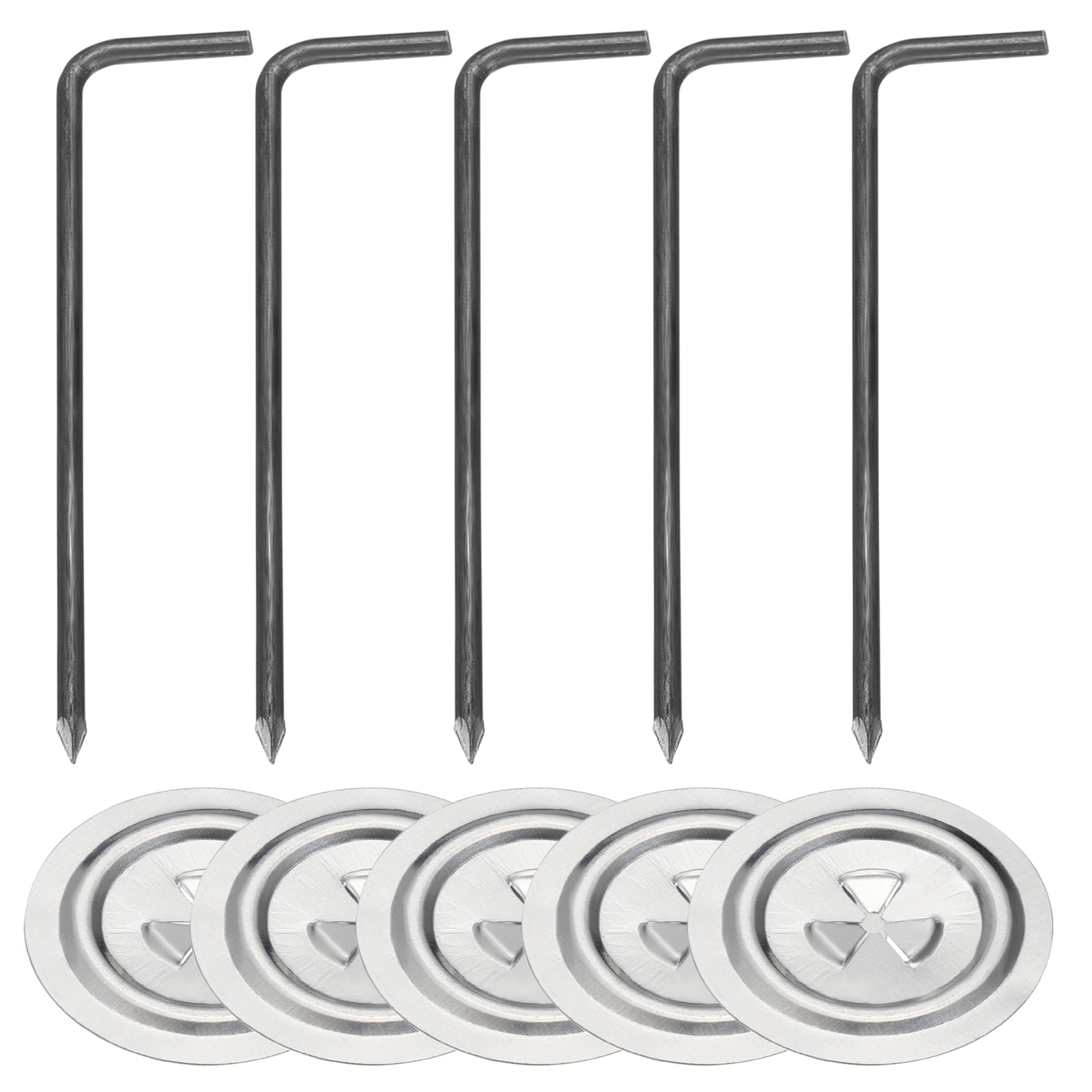 Uxcell 100 Set Insulation Hook Pins 4", Perforated Pins with 2" Self ...