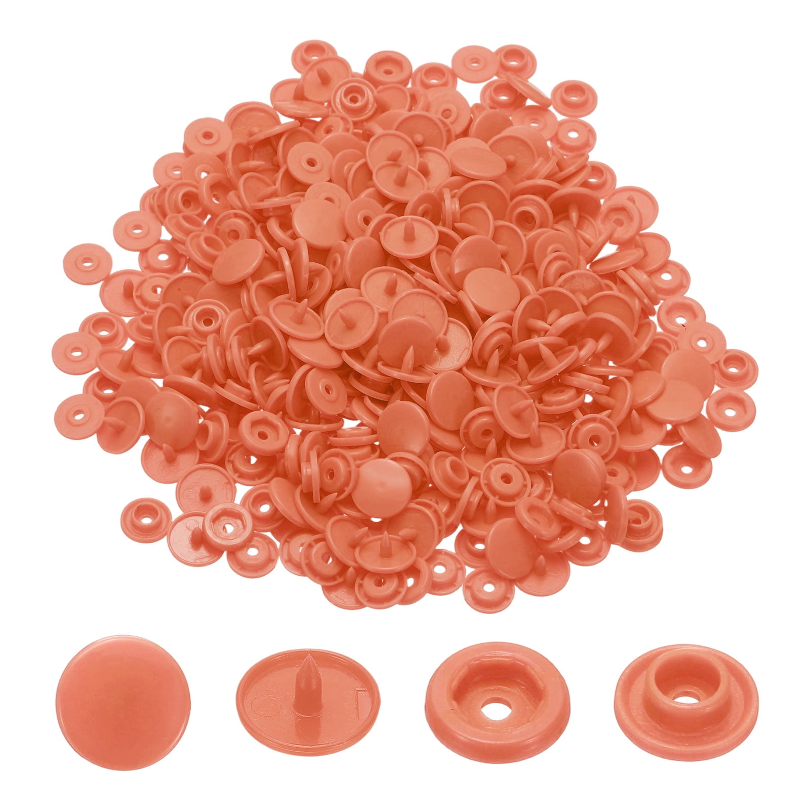 Uxcell 100 Sets T5 Resin Plastic Snaps, Glossy Round Resin Fasteners No ...