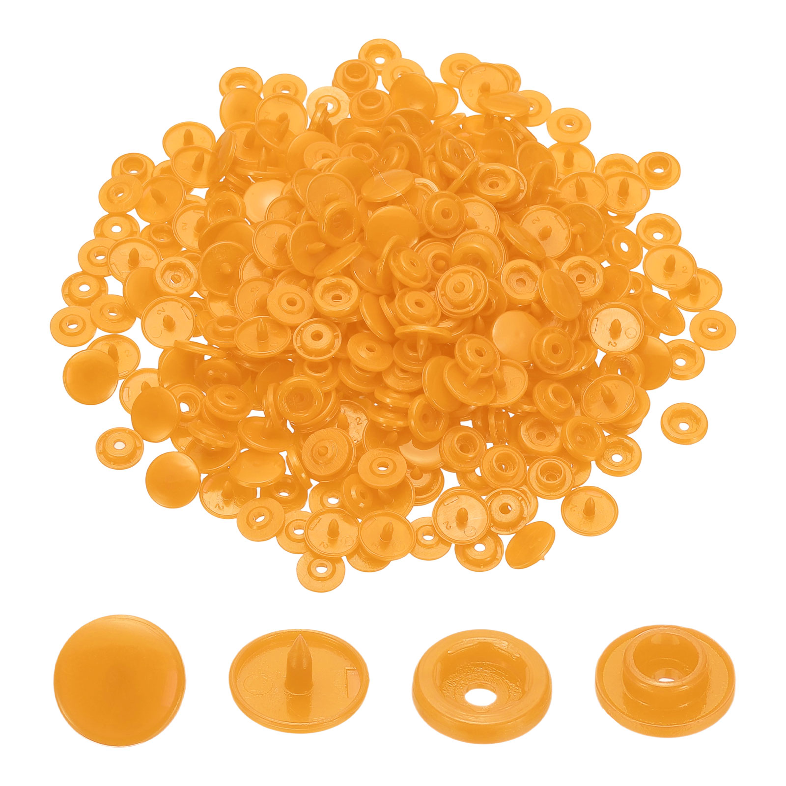 Uxcell 100 Sets T5 Resin Plastic Snaps, Glossy Round Resin Fasteners No ...