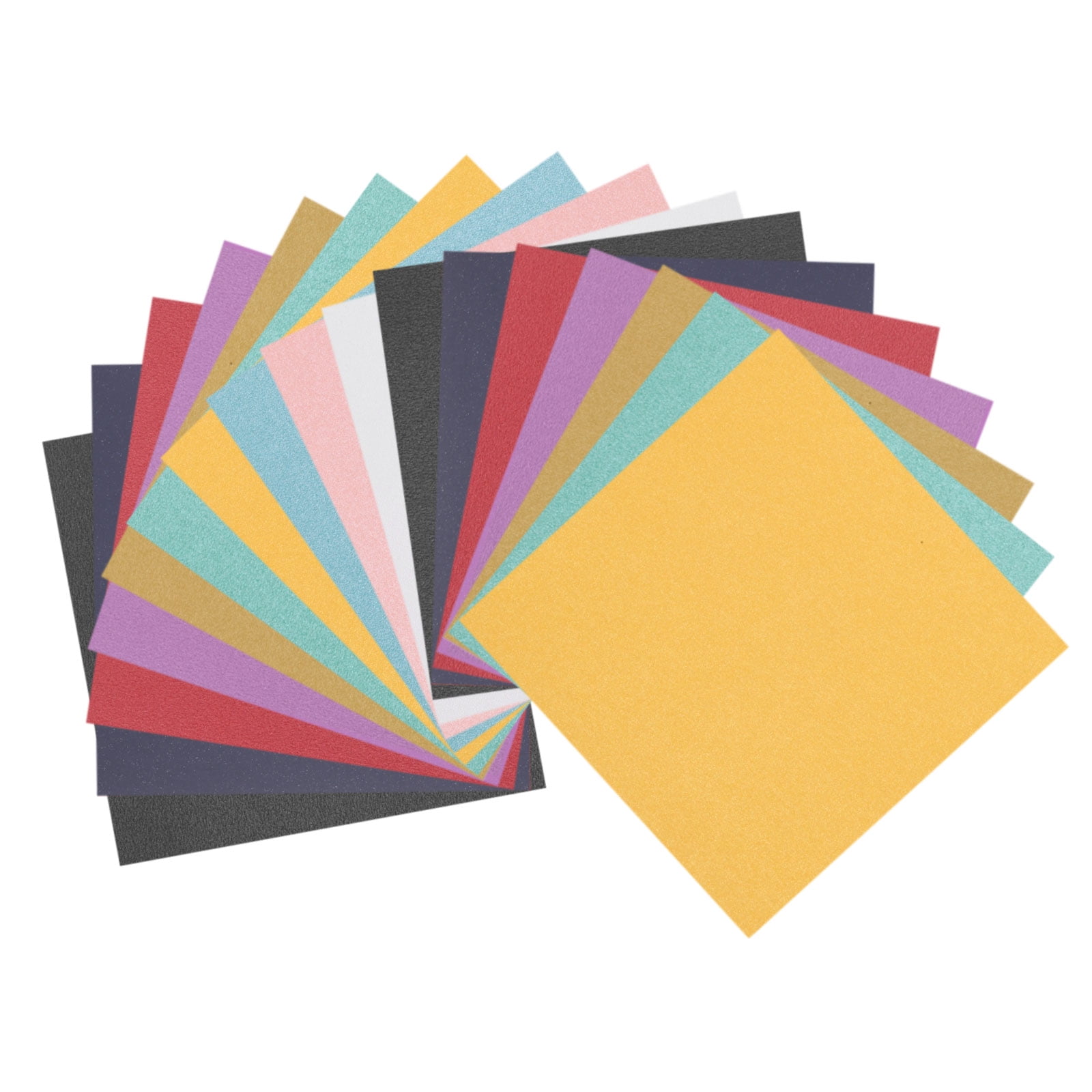 Uxcell 100 Sheets 10x10 Inch Origami Paper, 10 Colors 120gsm Square ...