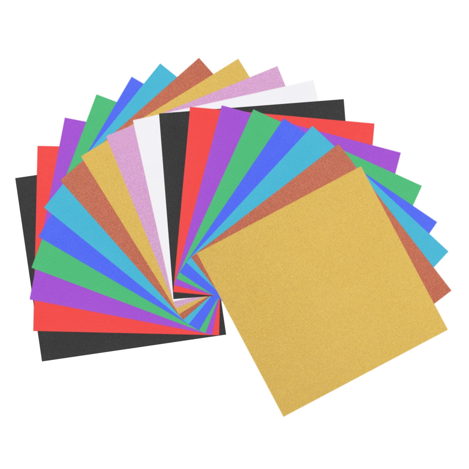 Uxcell 100 Sheets 10x10 Inch Origami Paper, 10 Colors Square Origami ...