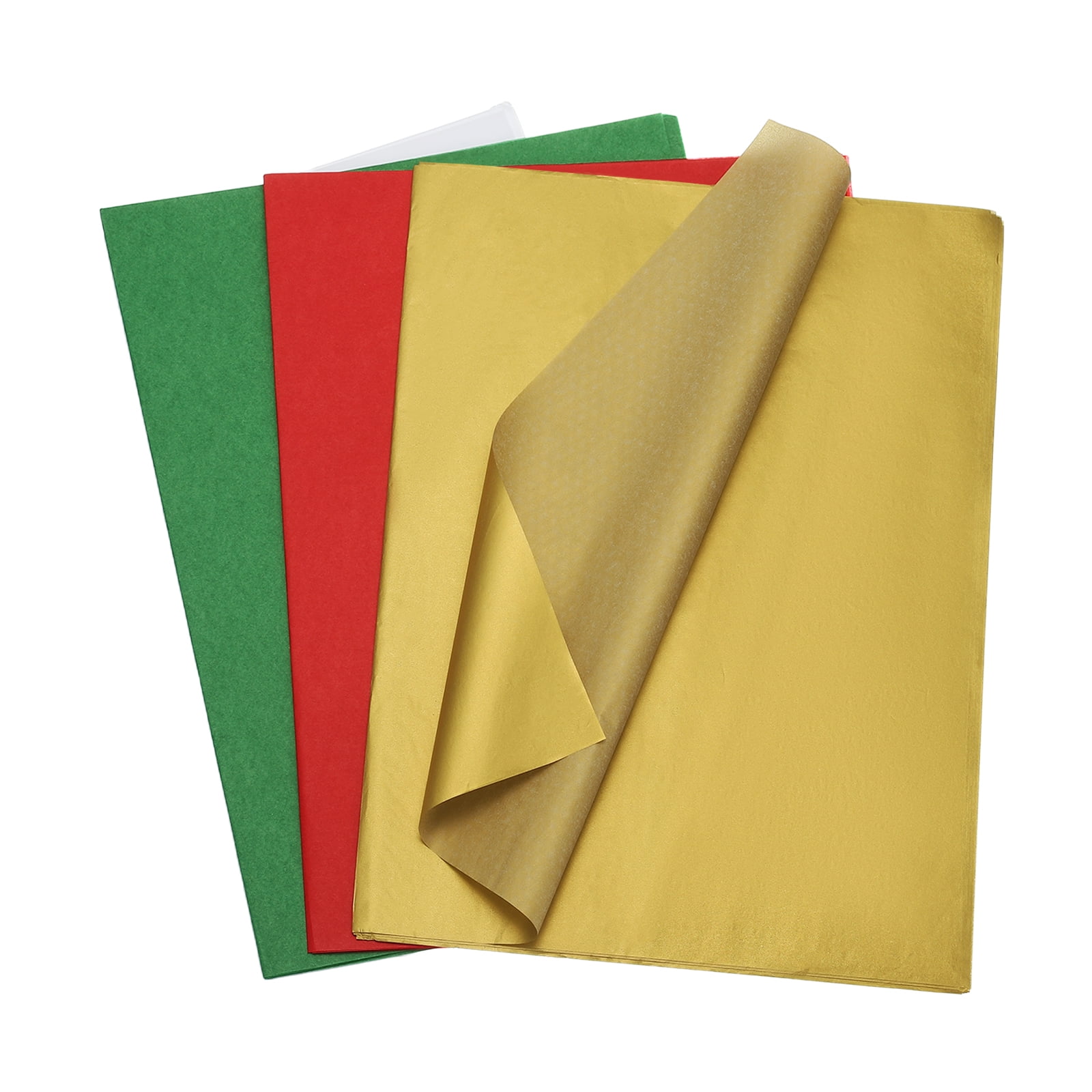 Uxcell 100 Sheets Colored Tissue Paper Bulk for Gift Bags, 19.7x13.8 ...
