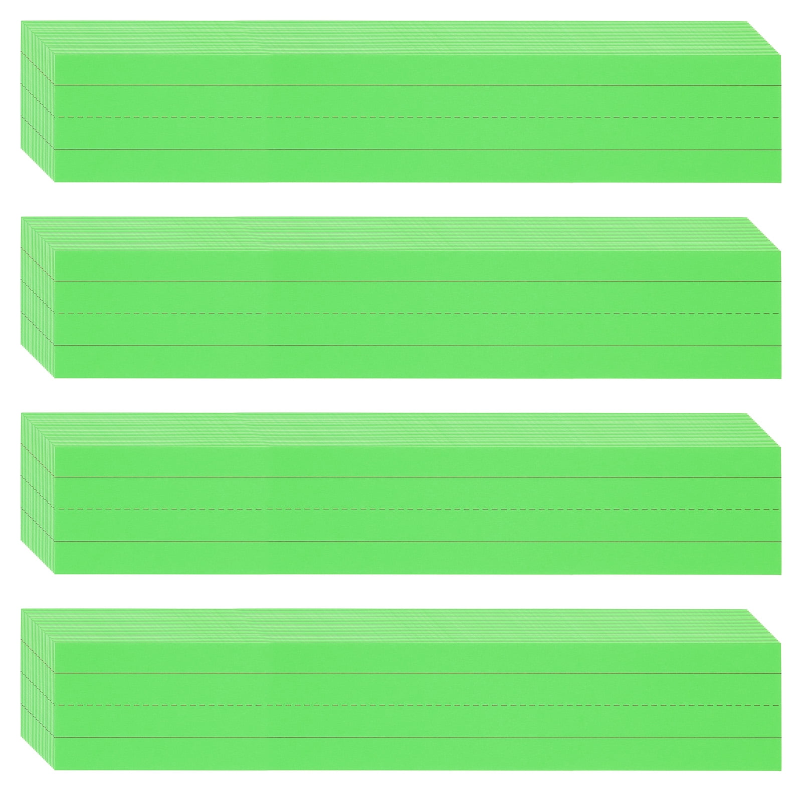 Uxcell 100 Sheets Ruled Sentence Strips, 3" x 17" Cardstock 250GSM ...
