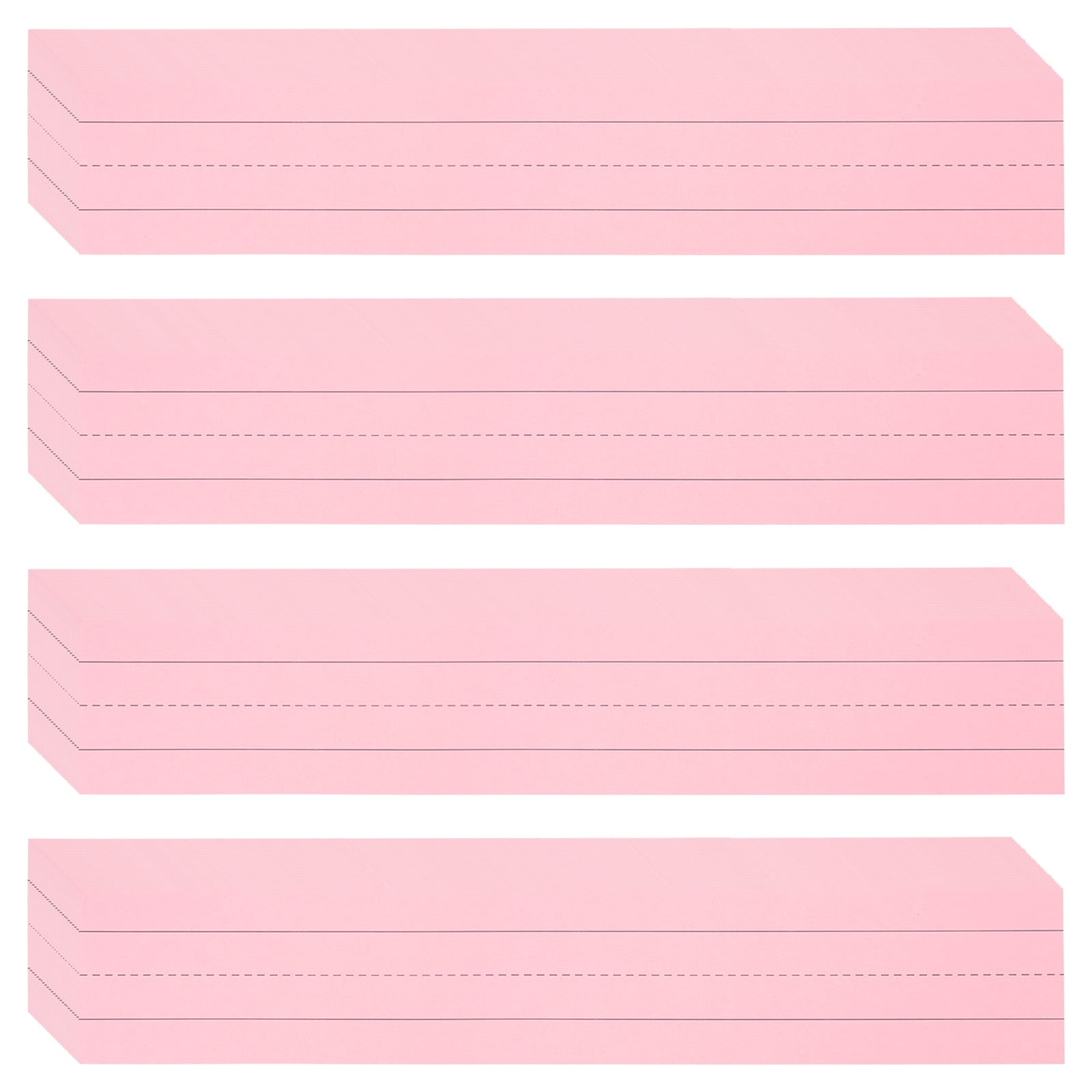 Uxcell 100 Sheets Ruled Sentence Strips, 3" x 17" Cardstock 250GSM ...