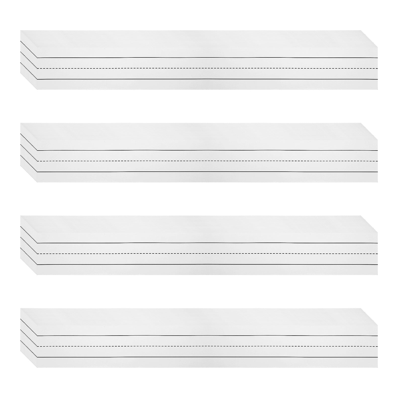 Uxcell 100 Sheets Ruled Sentence Strips, 3" x 24" Cardstock 250GSM ...