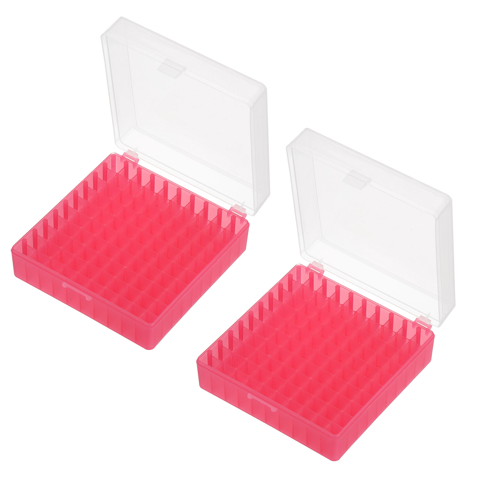 Uxcell 100 Well Centrifuge Tube Freezer Storage Box, 2 Pcs PP Cryogenic ...