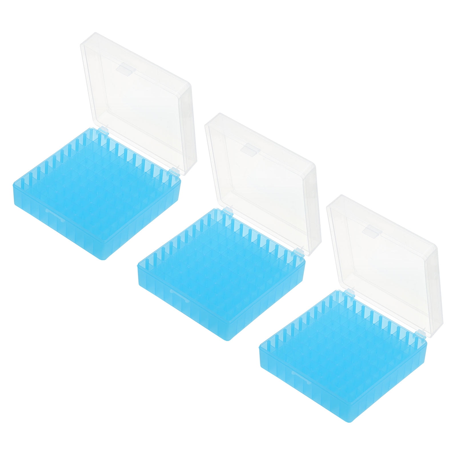 Uxcell 100 Well Centrifuge Tube Freezer Storage Box, 3 Pcs PP Cryogenic ...