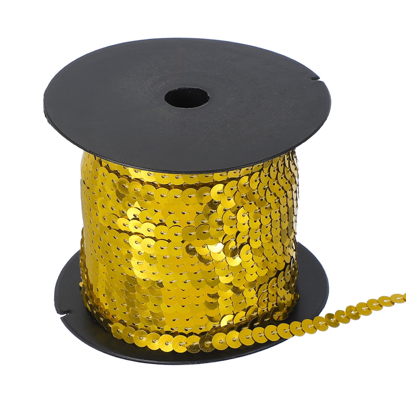 Uxcell 100 Yard Flat Sequin Strip, 6mm Paillette Sequins String Ribbon ...