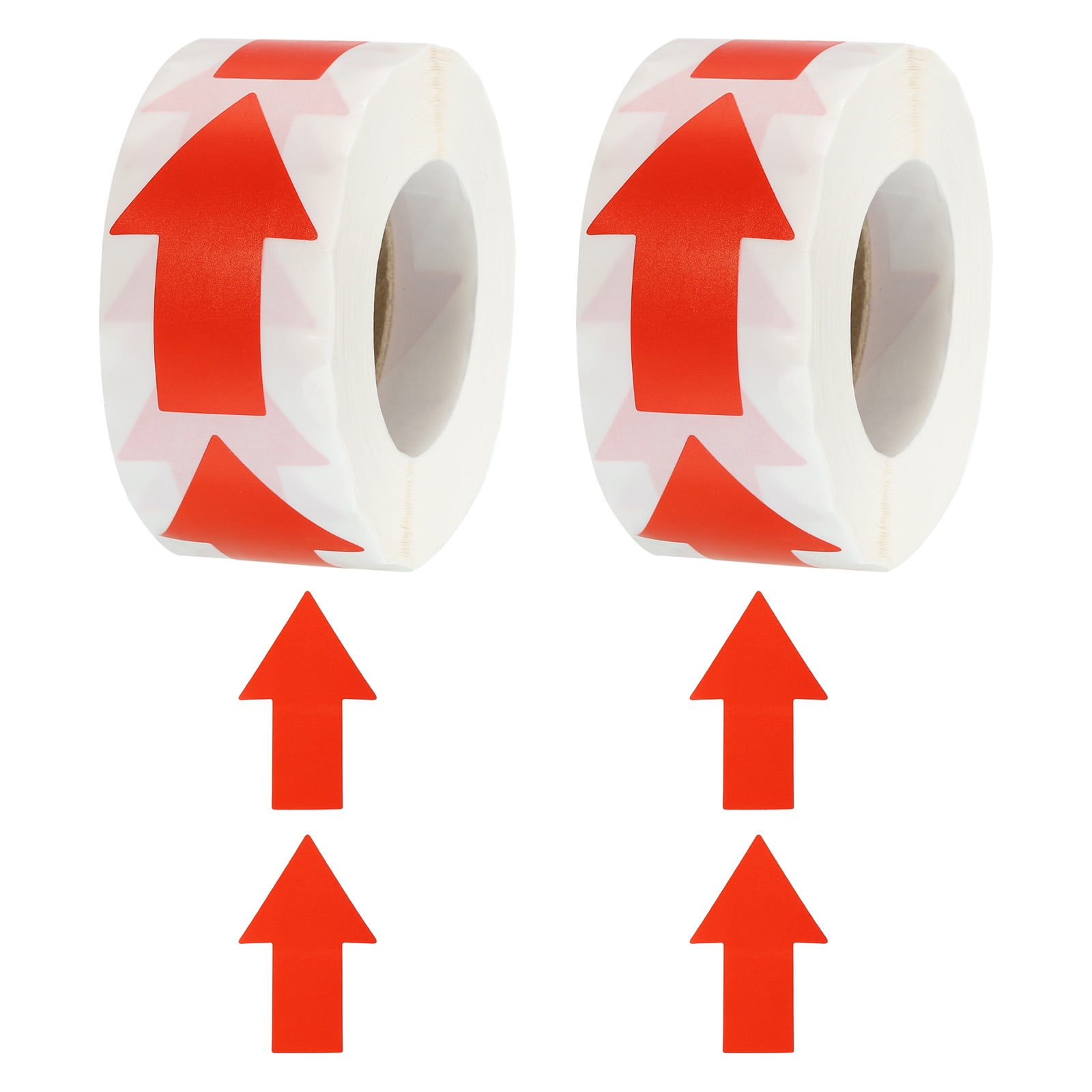Uxcell 1000 Count Arrow Sticker Labels 1.3x2 Inch Red Adhesive Arrow ...