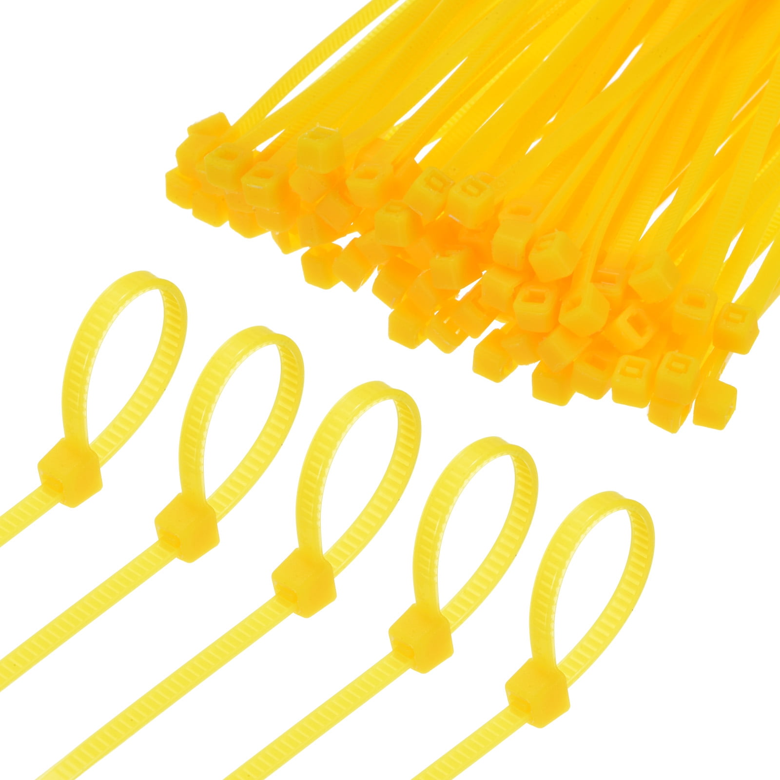 Uxcell 1000-Pack Nylon Zip Ties 4 Inch 18 Lbs Self-Locking Cable Zip ...