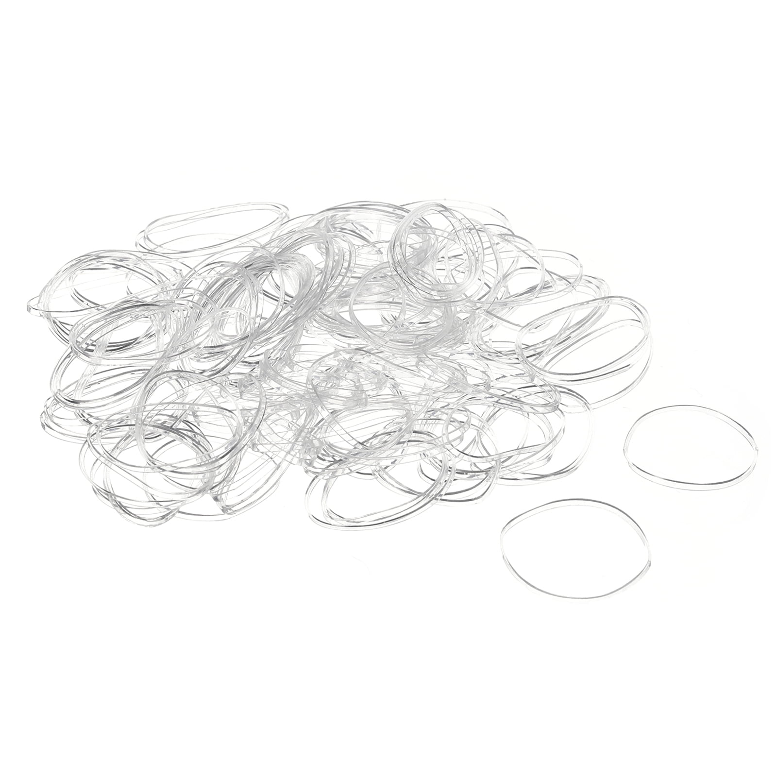 Uxcell 1000 Pack Rubber Band Stretchable Rubber Elastic Band Clear 13mm ...