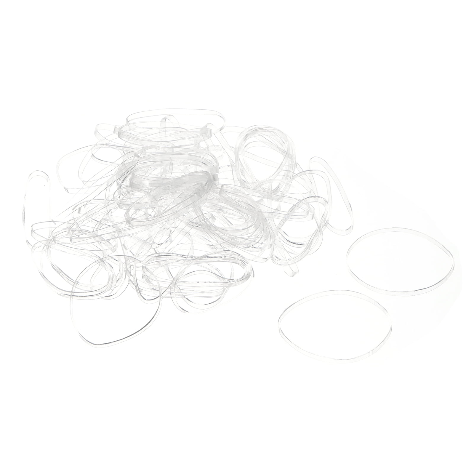 Uxcell 1000 Pack Rubber Band Stretchable Rubber Elastic Band Clear 19mm ...