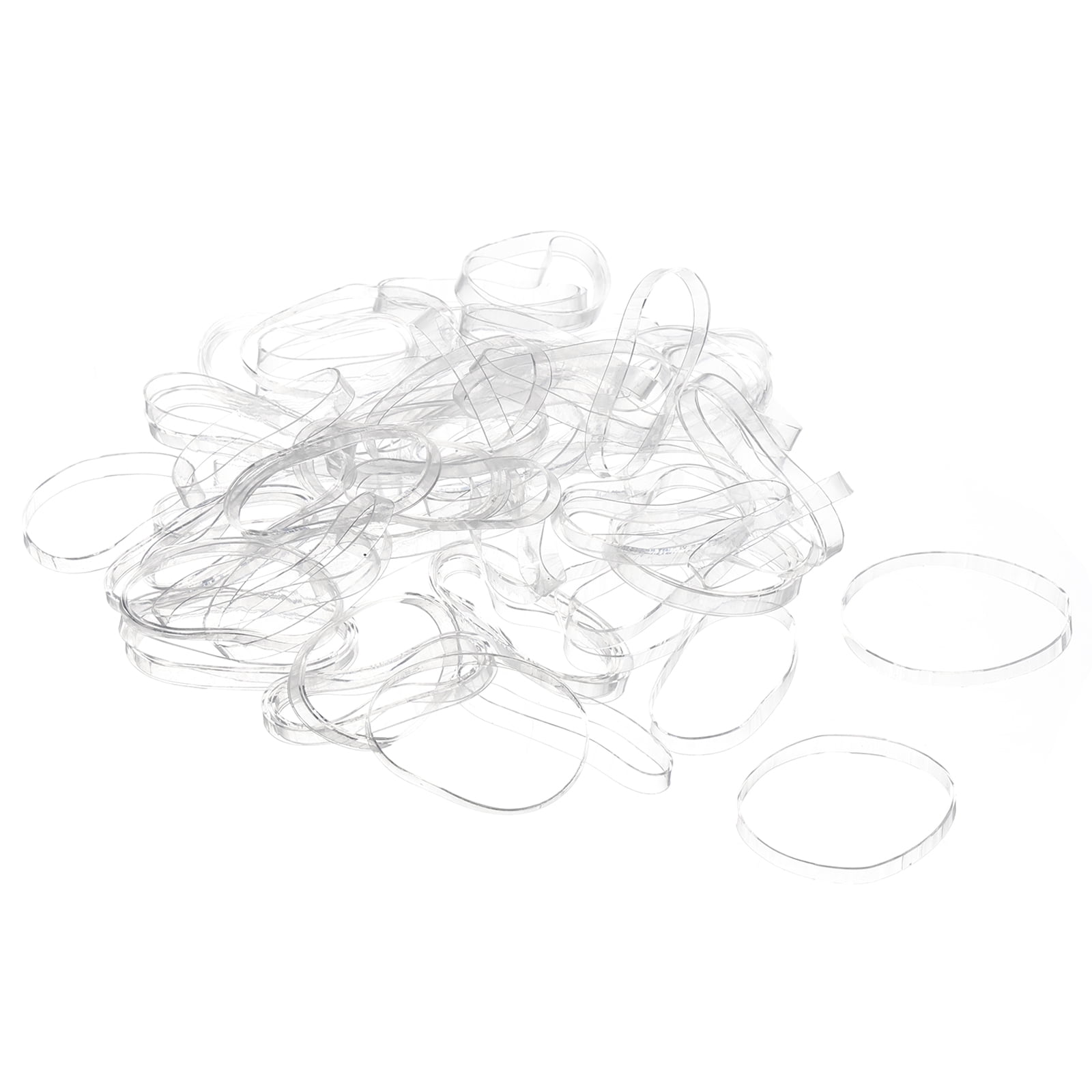 Uxcell 1000 Pack Rubber Band Stretchable Rubber Elastic Band Clear 19mm ...