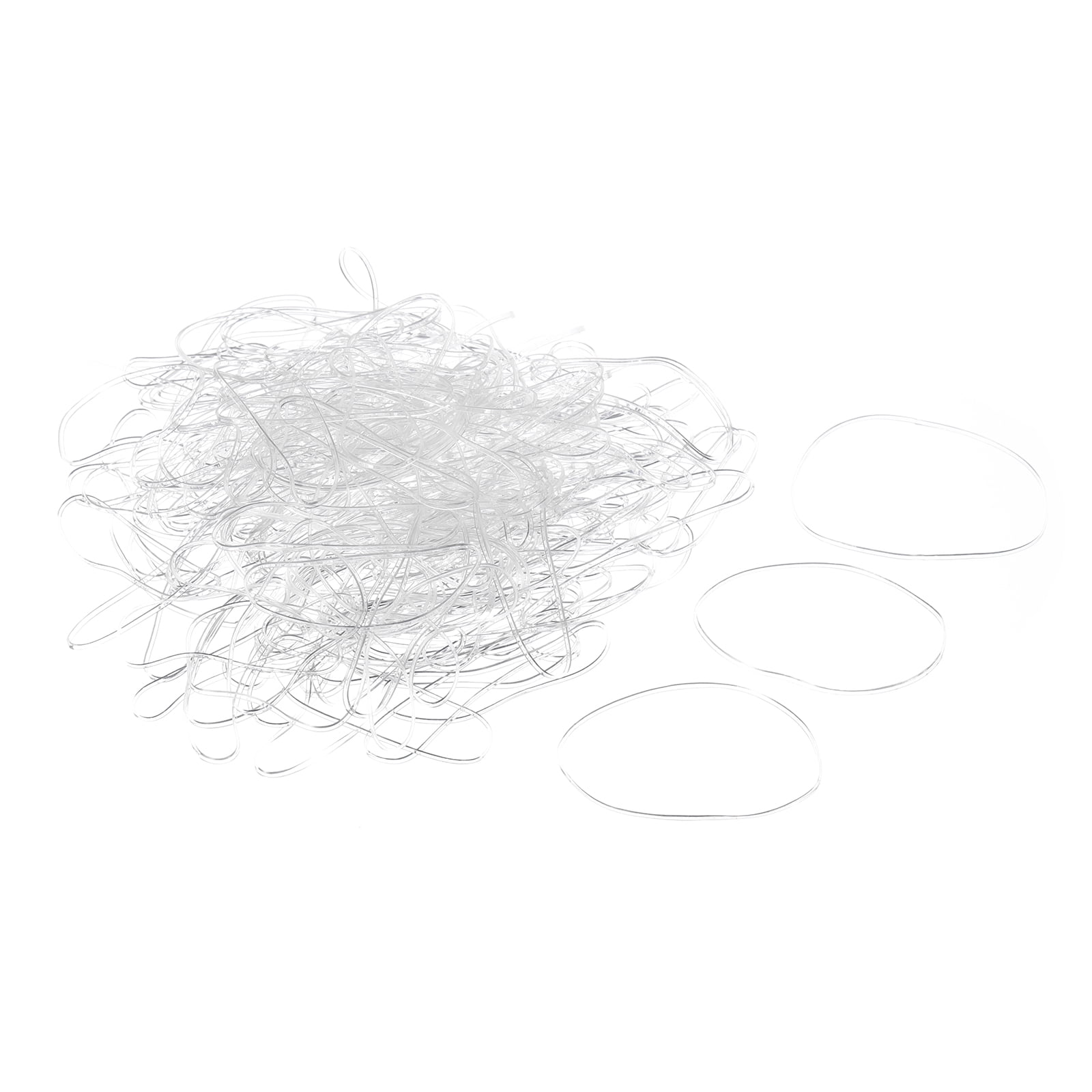 Uxcell 1000 Pack Rubber Band Stretchable Rubber Elastic Band Clear 32mm ...