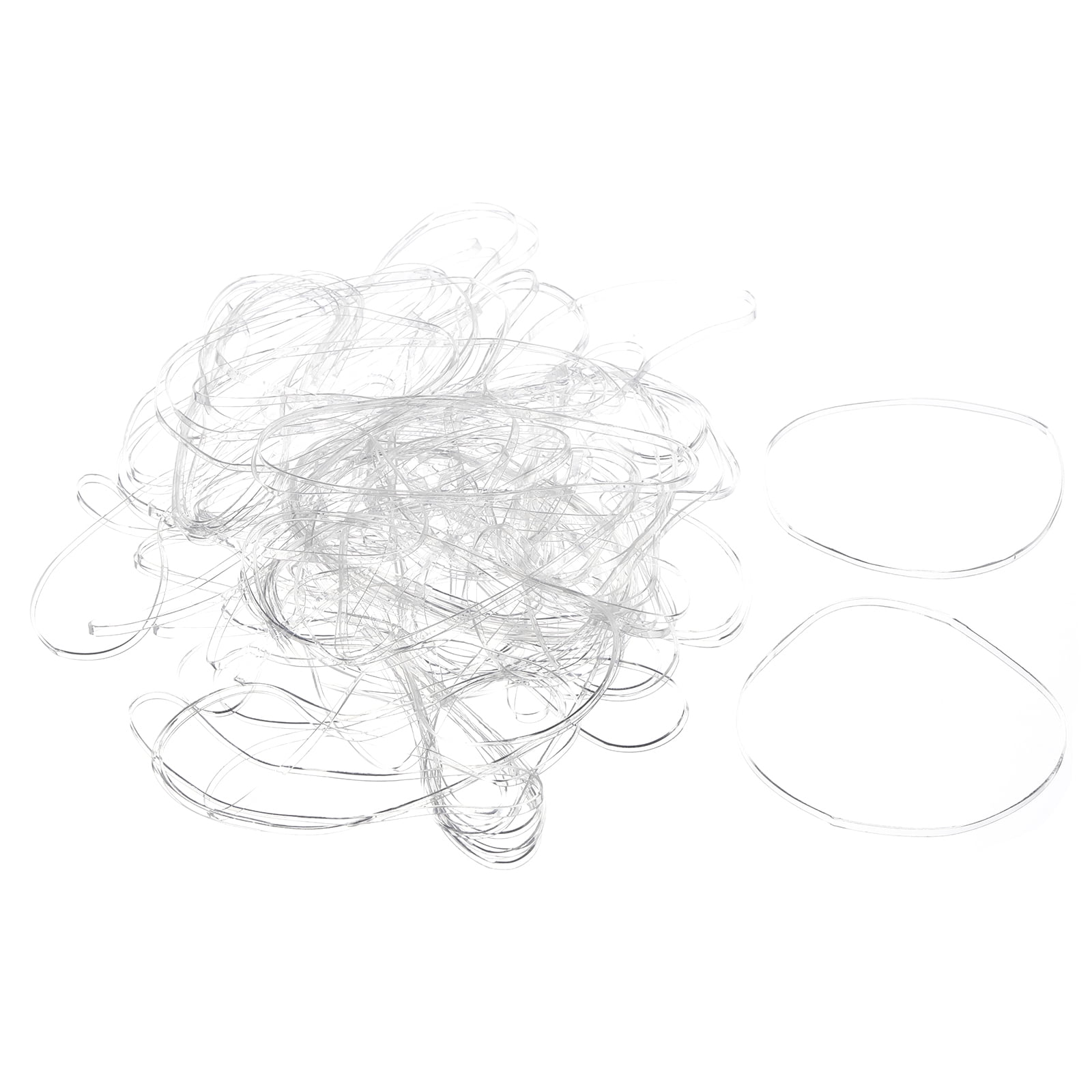 Uxcell 1000 Pack Rubber Band Stretchable Rubber Elastic Band Clear 64mm ...