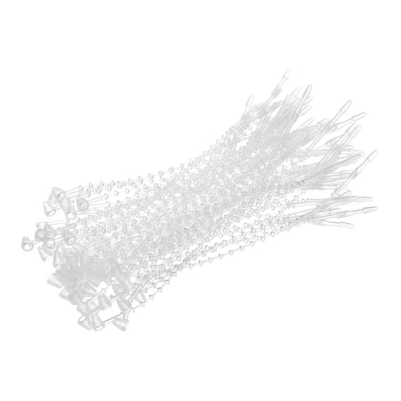 Uxcell 1000 Pcs Beaded Loop Tie Fasteners, 4 Inch Snap Lock Pin ...