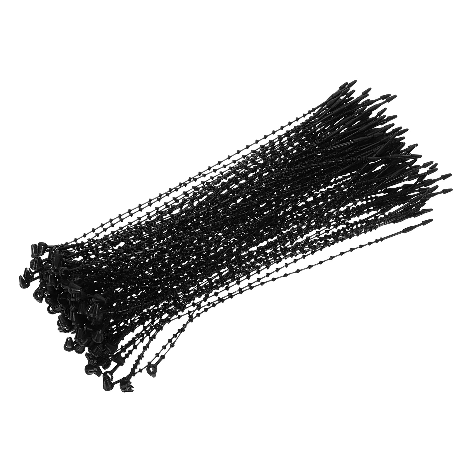 Uxcell 1000 Pcs Beaded Loop Tie Fasteners, 5 Inch Snap Lock Pin ...