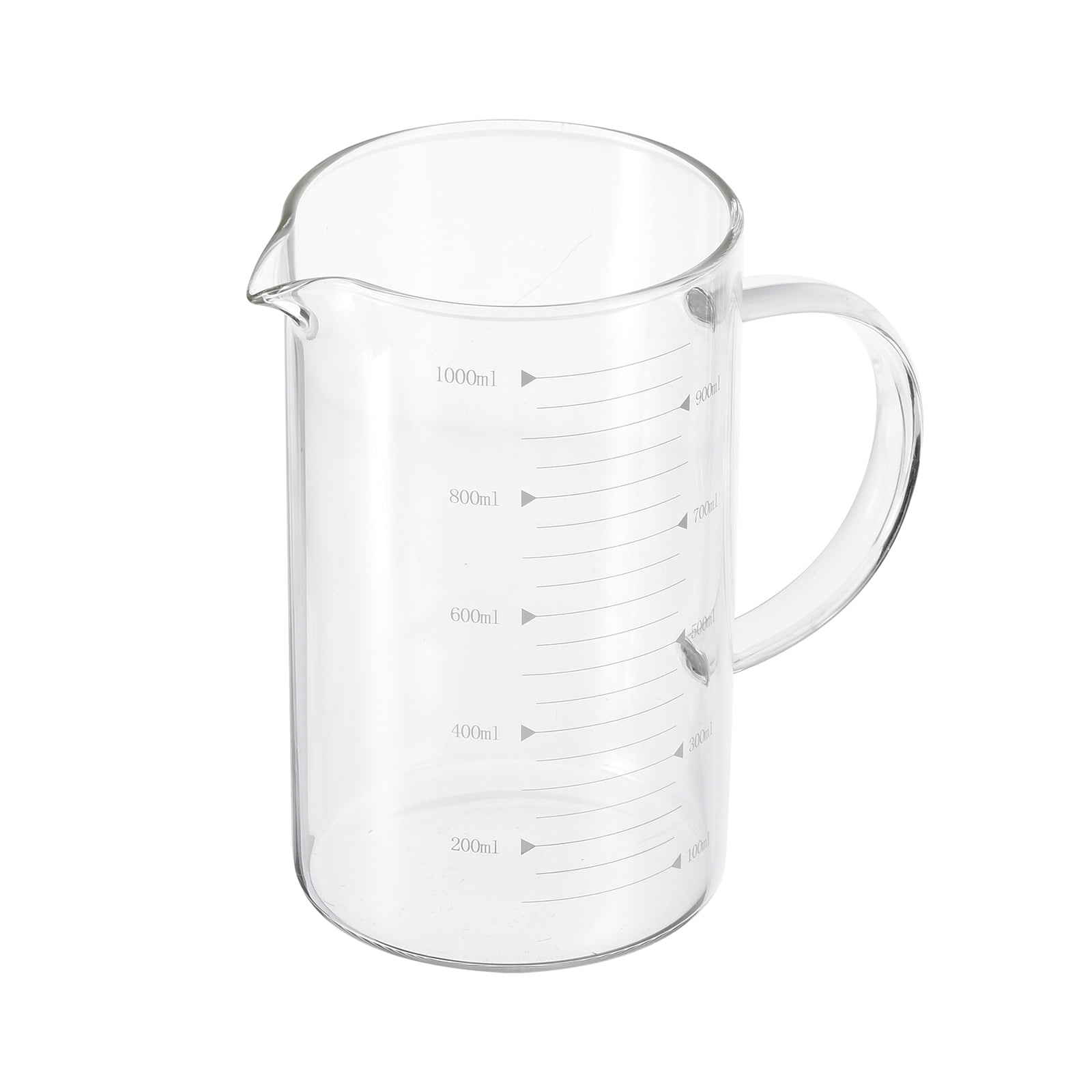 Uxcell 1000ml Glass Measuring Cup, 3.3 Borosilicate Glass Graduated ...