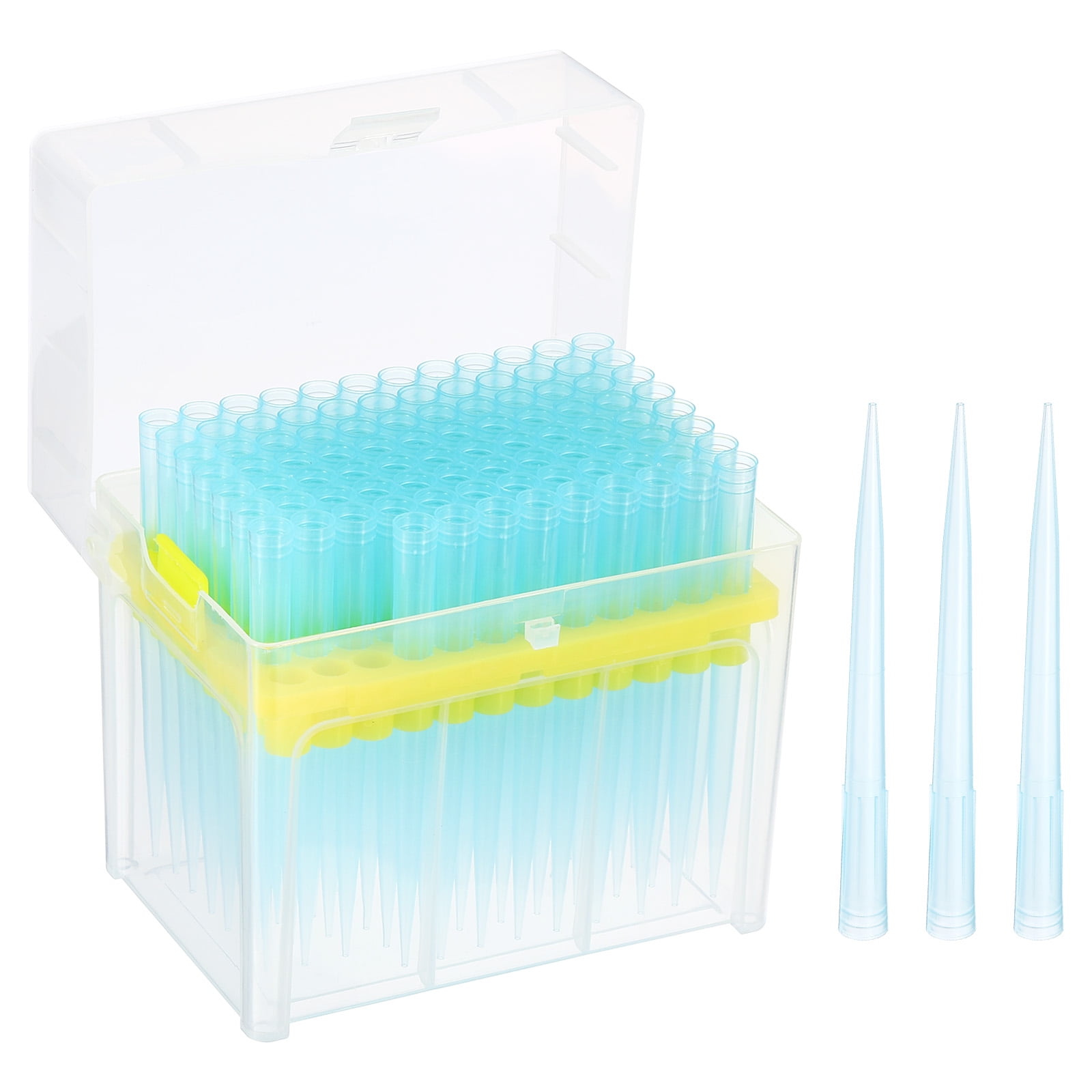 Uxcell 1000ul Filtering Pipette Tips, 1 Set 96 Tips/Rack(Yellow) for ...