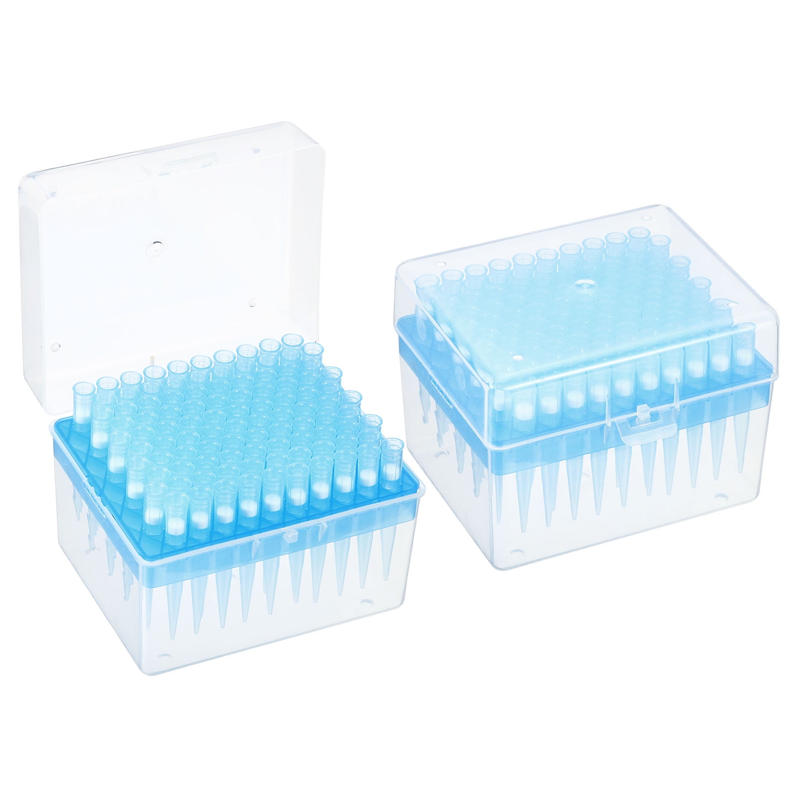 Uxcell 1000ul PE Filtering Pipette Tips, 2 Sets 100 Tips/Rack(Blue) for ...