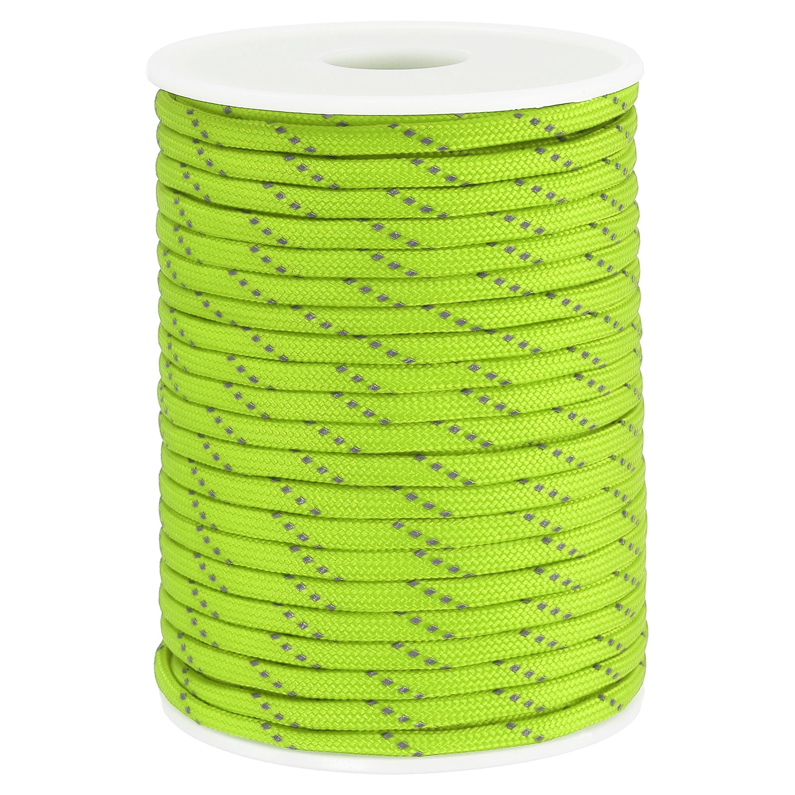 Uxcell 100FT 550 Paracord, 7 Strand Reflective Parachutes Cord Spool ...