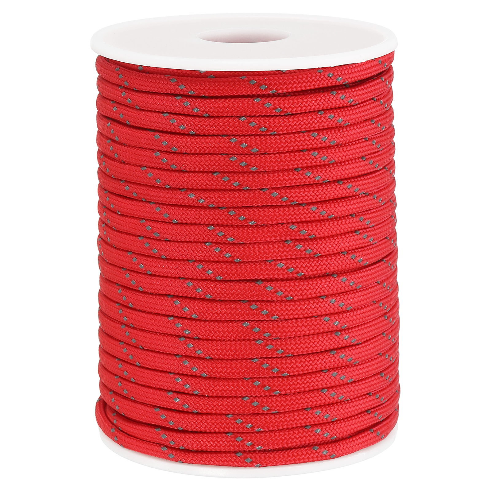 Uxcell 100FT 550 Paracord, 7 Strand Reflective Parachutes Cord Spool ...