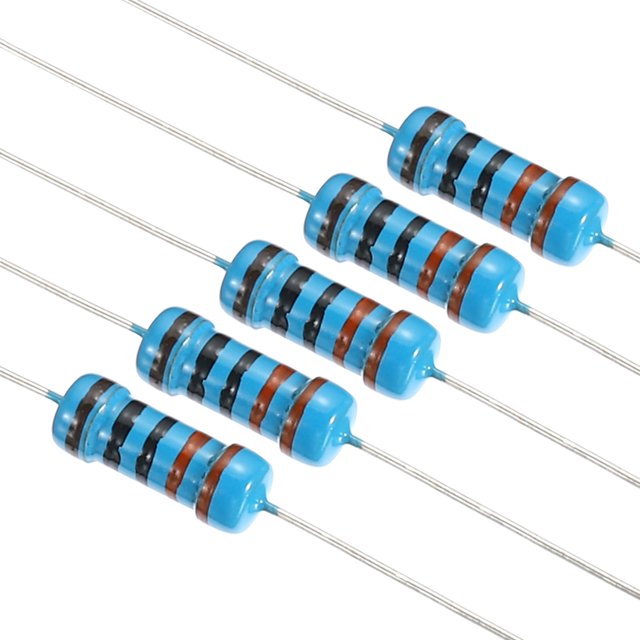 Unique Bargains 100Ohm to 910Ohm Metal Film Resistor Assortment Kit 21 ...